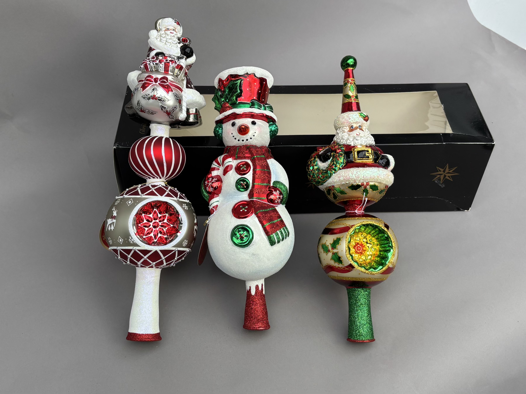 A Trio Of Christopher Radko Tree Toppers - Some With Tags And Original ...