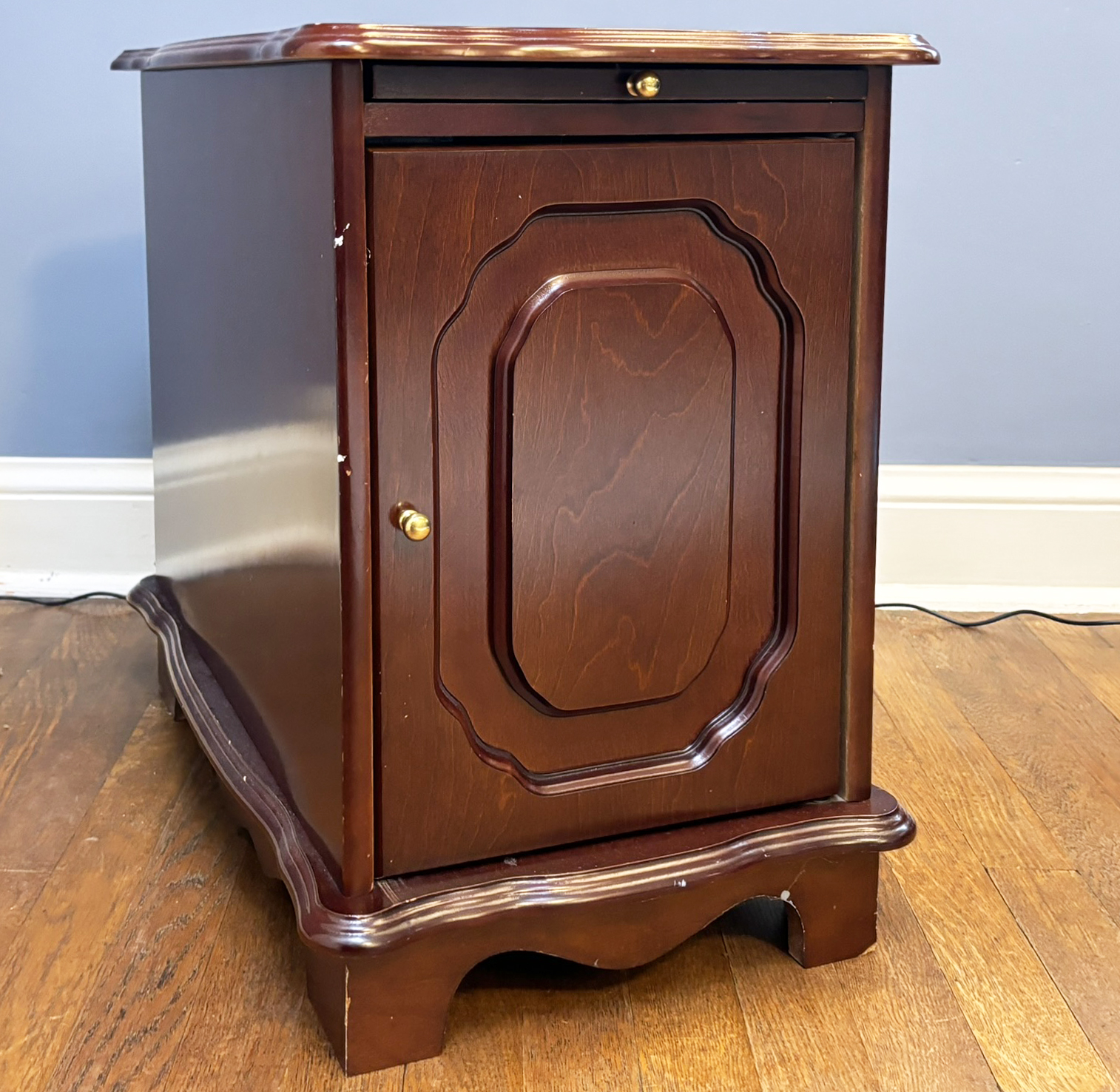 A Side Table With File Storage And Pull Out Writing Desk #1914529 ...