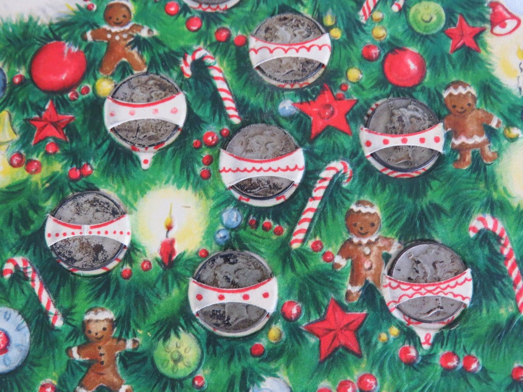 WWII Era Mercury Dime Money Tree By Hallmark Cards - All Original W ...