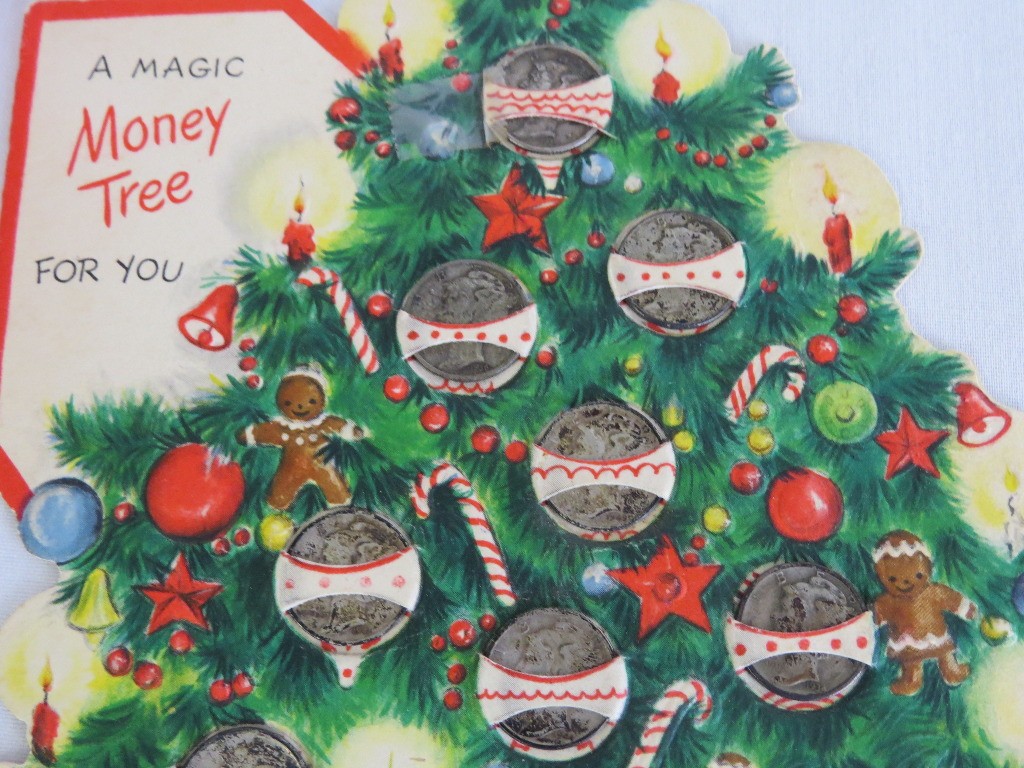WWII Era Mercury Dime Money Tree By Hallmark Cards - All Original W ...