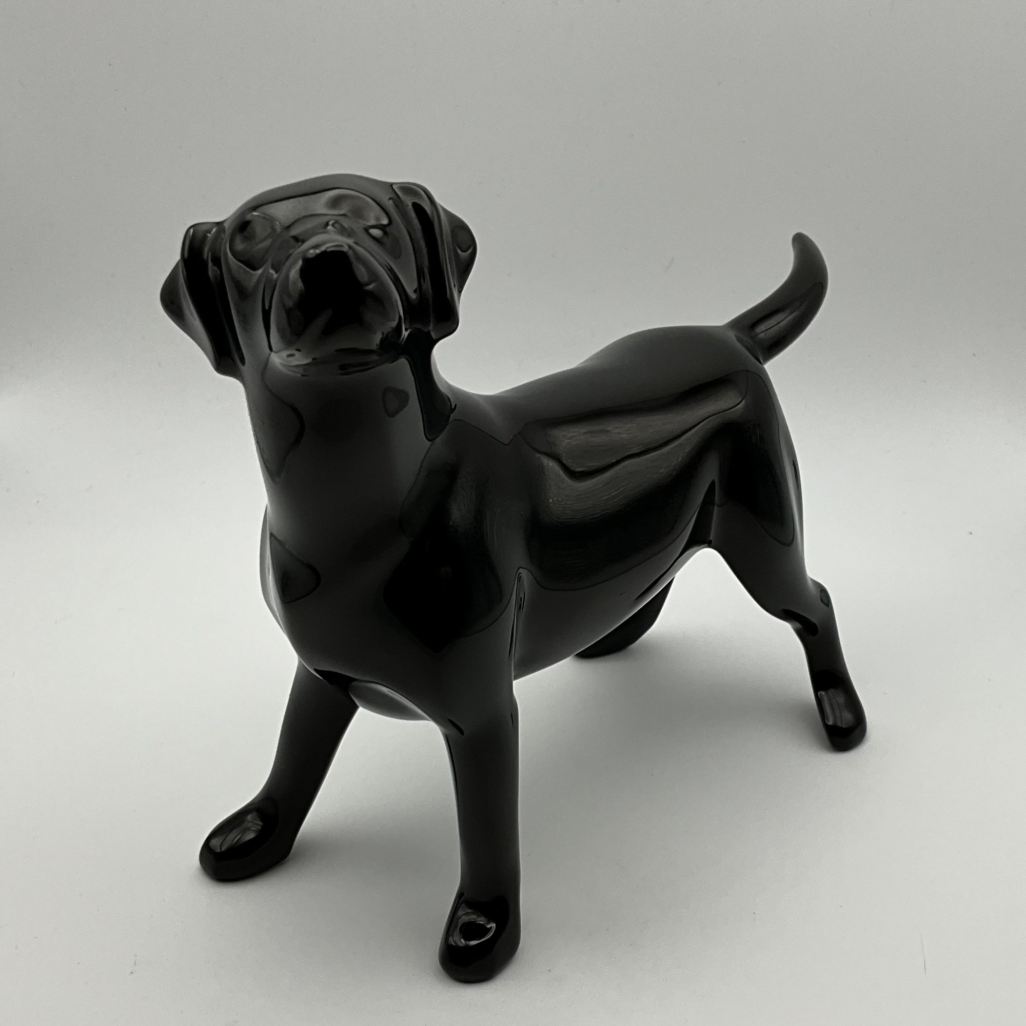 Baccarat France Black Lab Crystal Labrador Retriever Dog Figurine ...