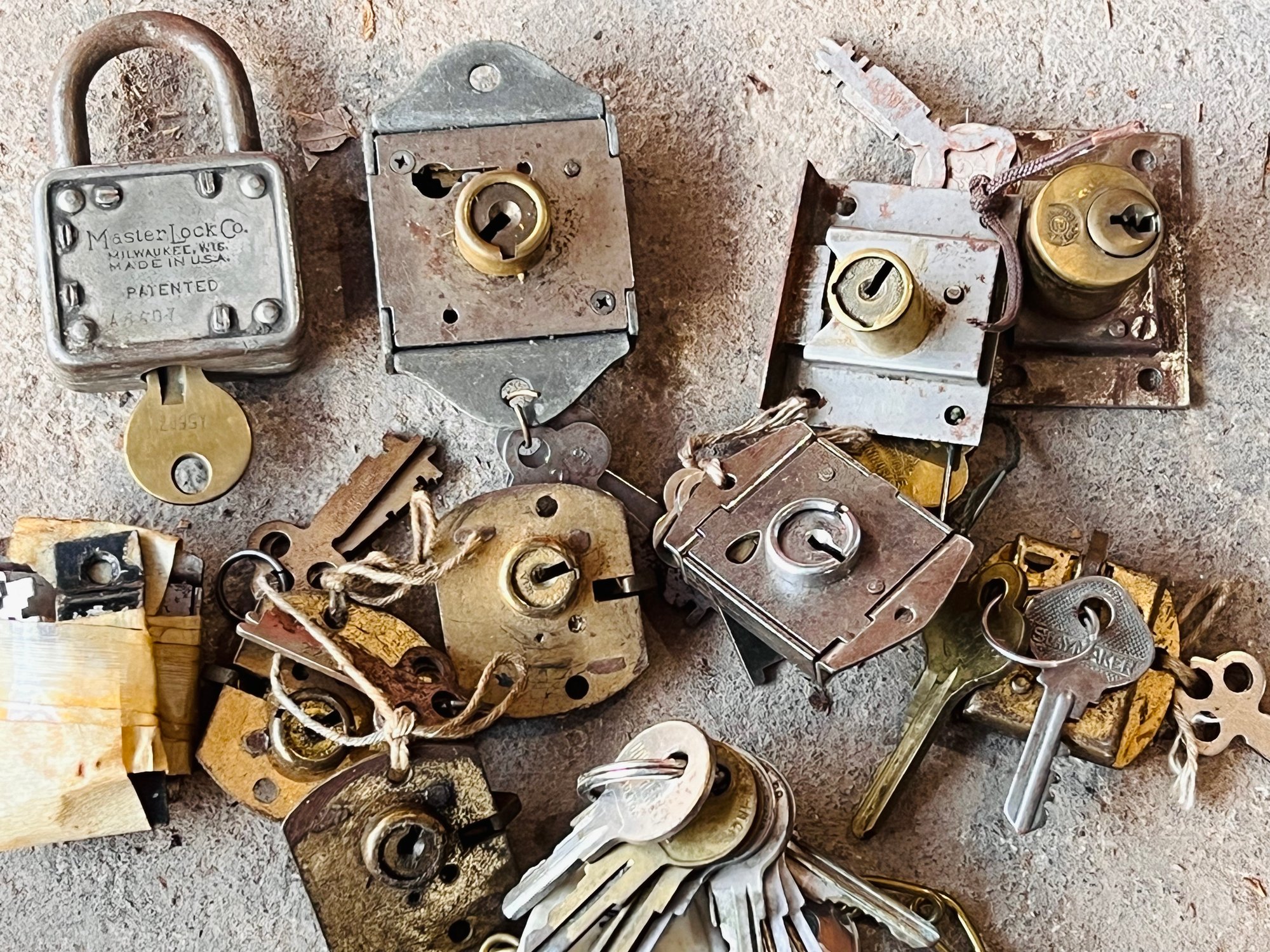 Collection Of Old Lock And Keys #2006383 | Auctionninja.com