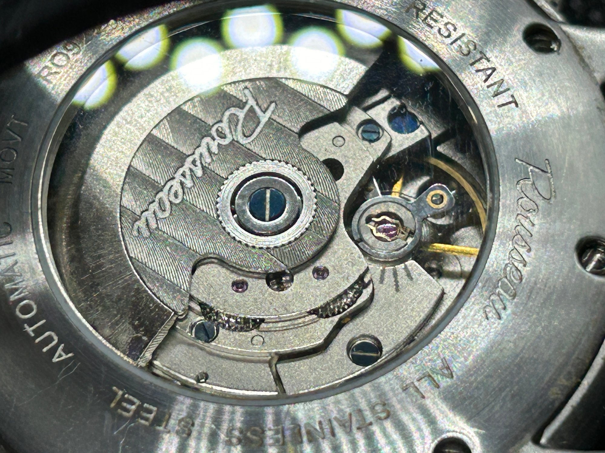 Sleek Men's ROUSSEAU Triple-Date Automatic Wristwatch With Moon Phase ...