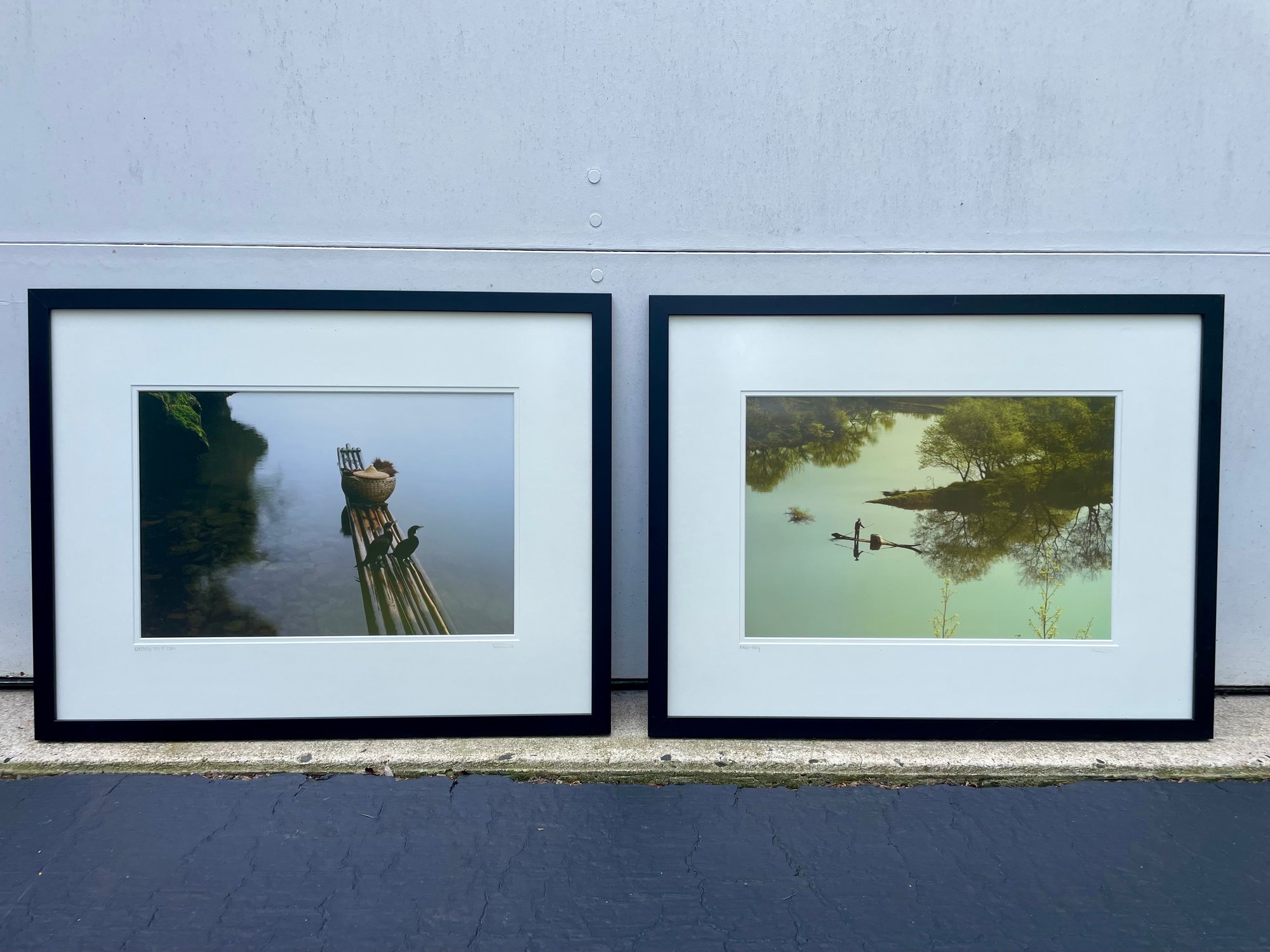 Pair Of Framed Photographs By John Deng, Signed #1934570 | Auctionninja.com