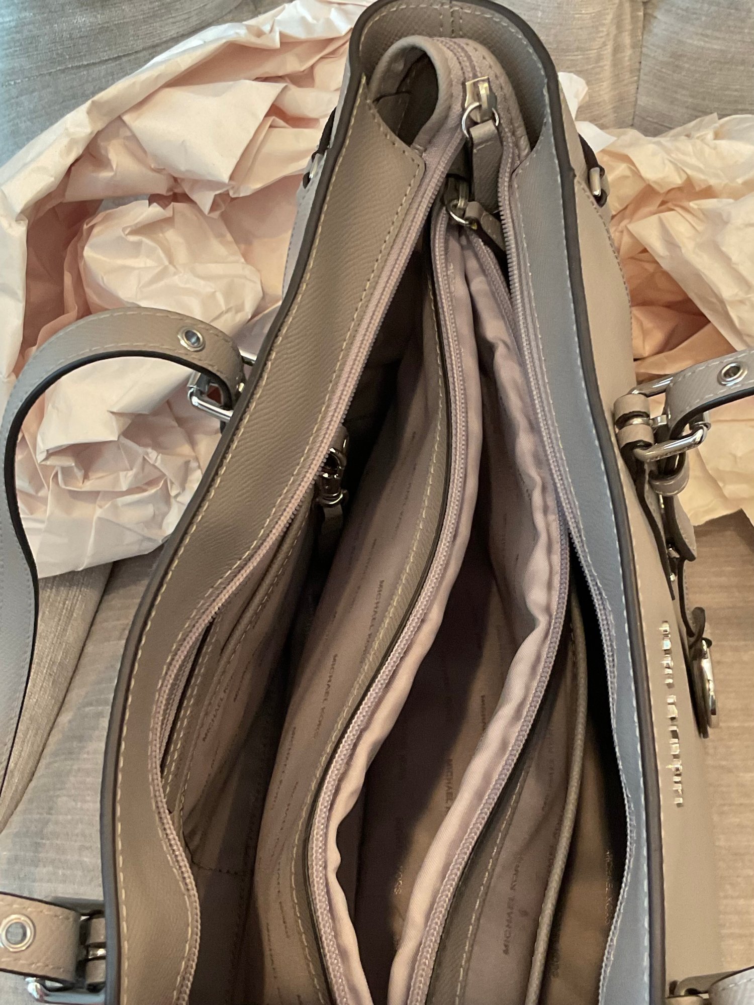 MICHAEL KORS Voyager Crossgrain Leather Tote Bag #2158302 ...