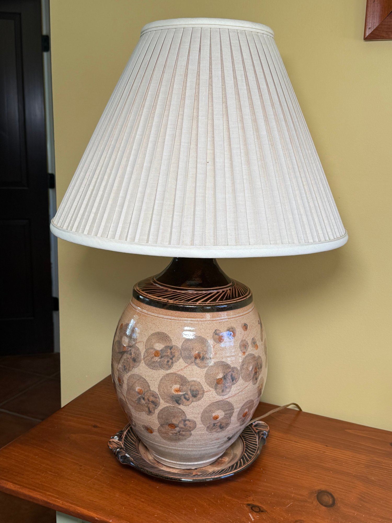 Willie Carter, Top Farm Pottery, Earthenware Lamp #40836729 ...