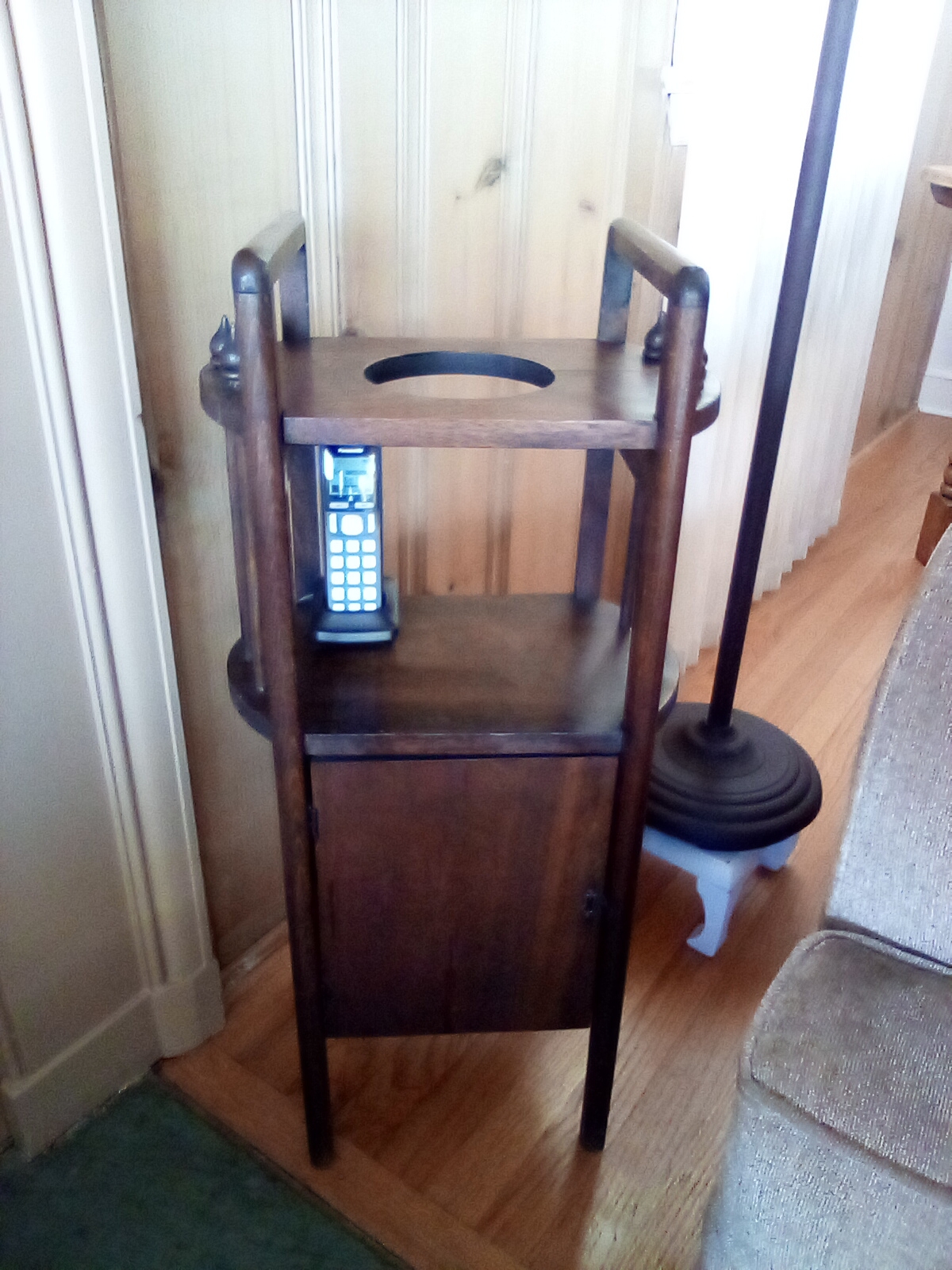 Vintage Decorative Cigar Table / Smoking Stand With Cabinet Below & Six ...