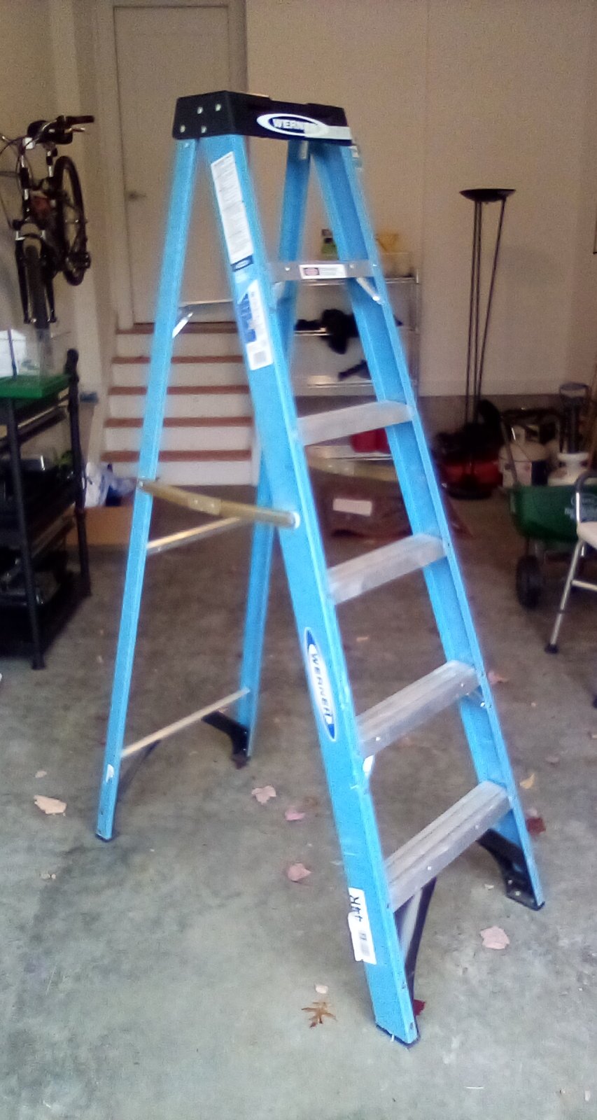 Werner Metal Ladder Model FS106 Heavy Duty Type 1 - 250 Lb Load ...