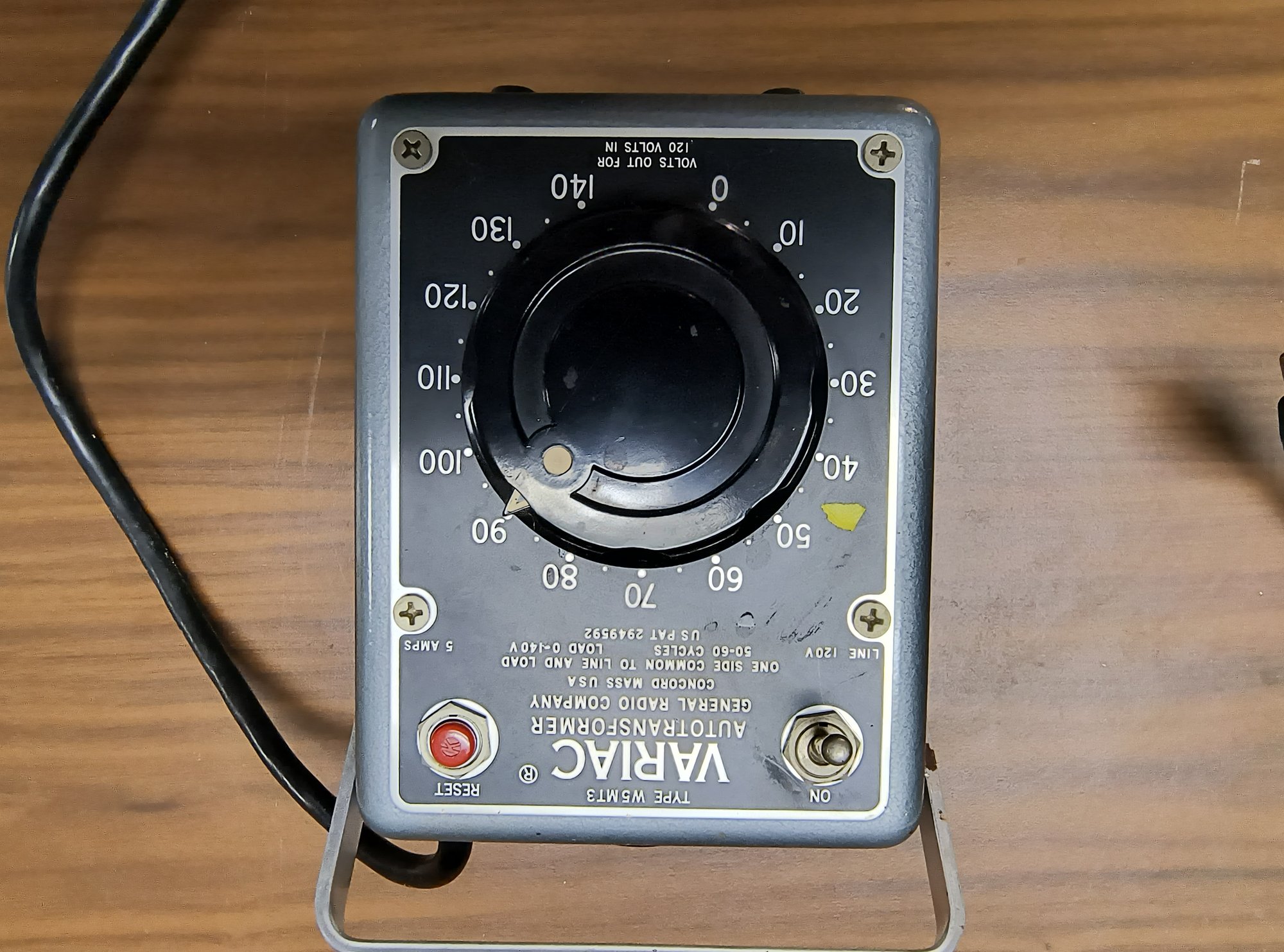 Vintage General Radio Co. Variac Autotransformer #2088452 ...