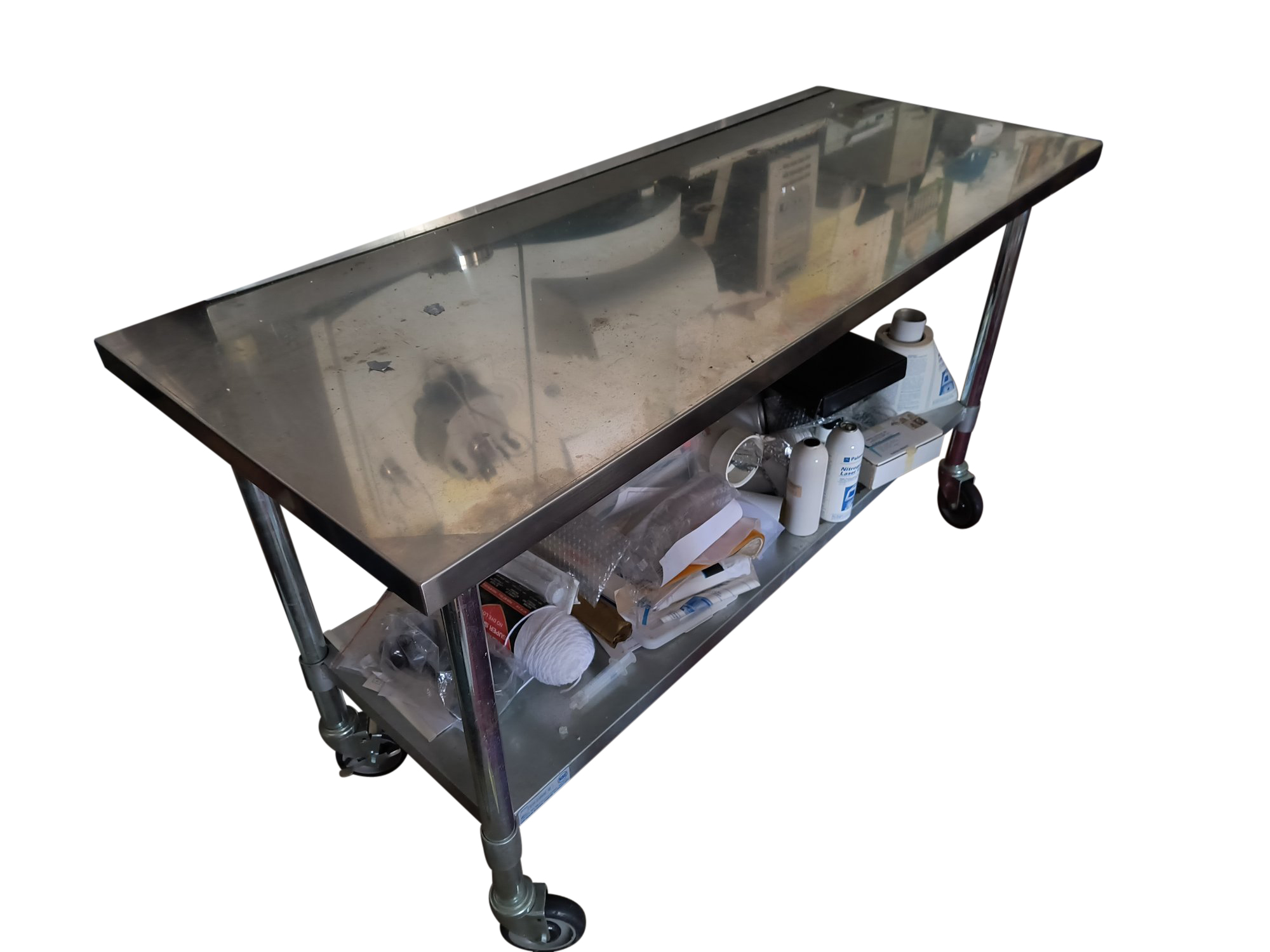 Large Heavy Duty Aluminum Work Table See Dimensions In Photos #2093952 ...