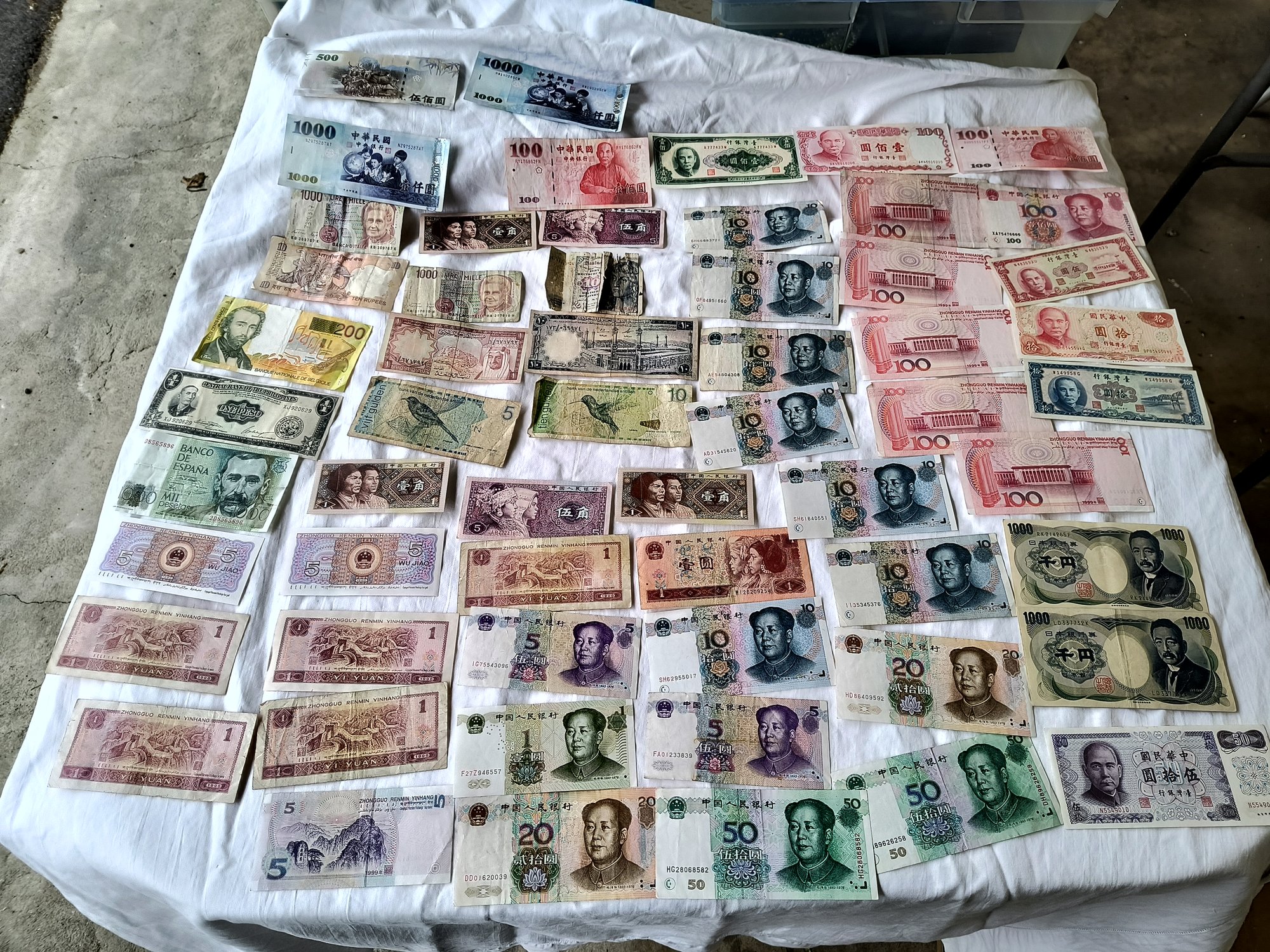 Large Lot Of Currency Bills From Asia And Europe #2127157 ...