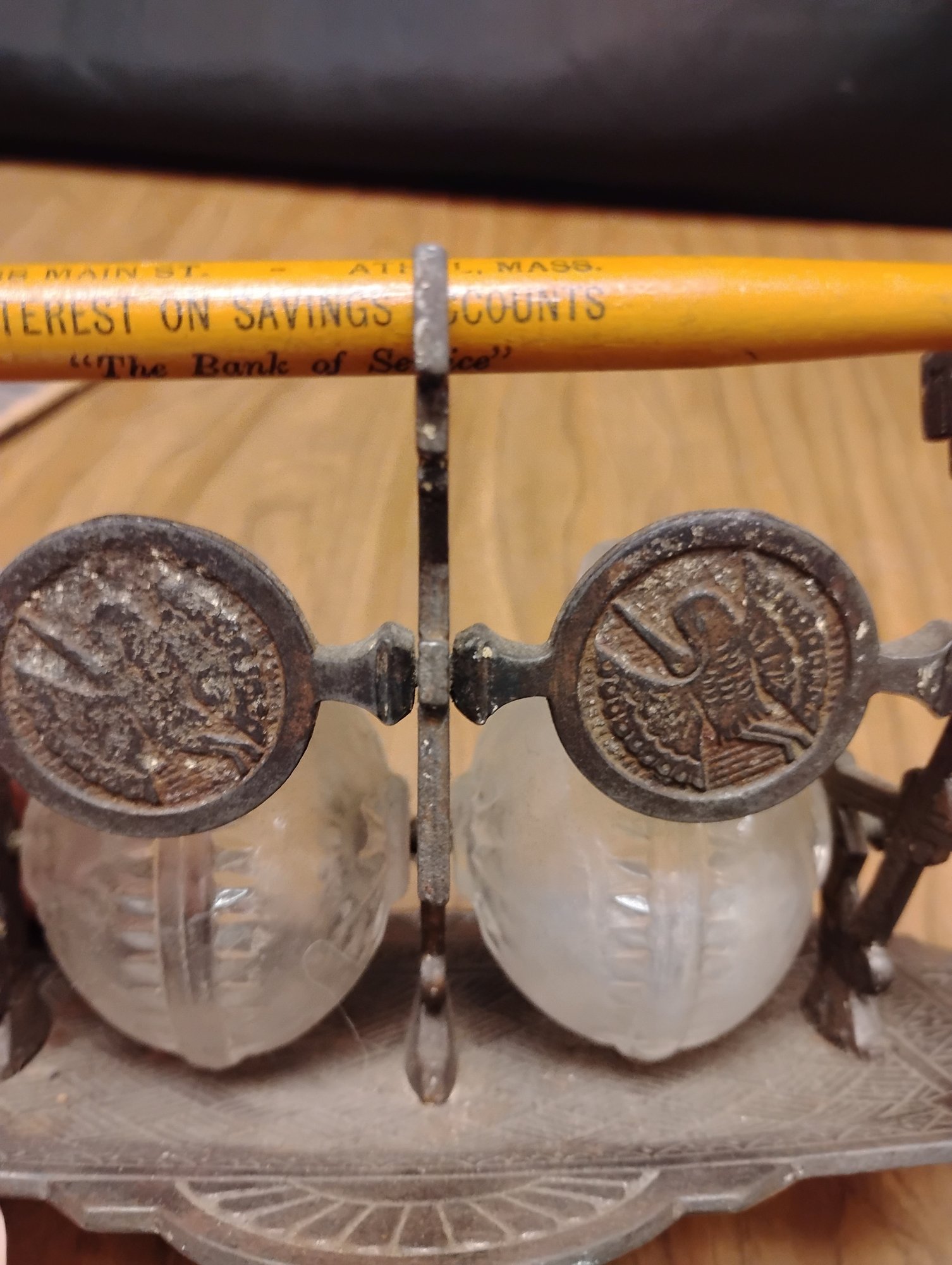 Late 1800s Eastlake Snail Double Titling Inkwell With Pen #40852840 ...