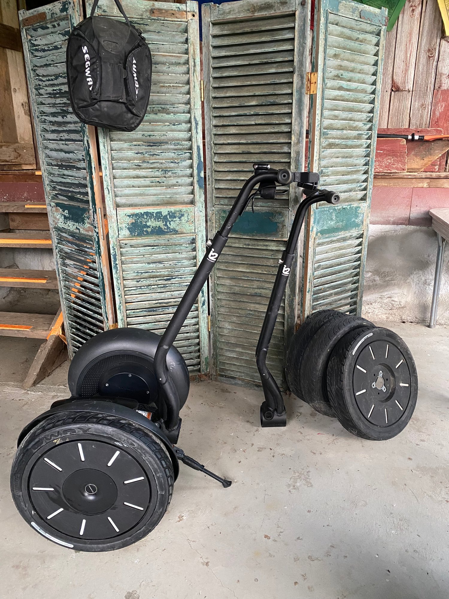 Segway I2 Rare Many Accessories Spare Batteries Tires Pack Info Key ...