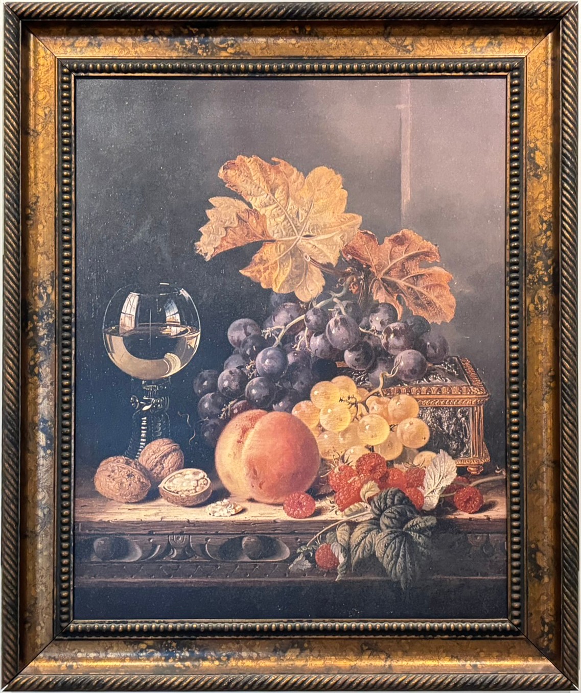 A Fine Art Giclee - Edward Ladell (1821 - 1886). Still Life Of Fruit ...