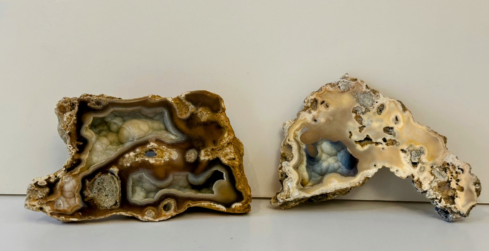 Beautiful Unpolished Natural Sliced Agate Crystal Cluster Collector ...