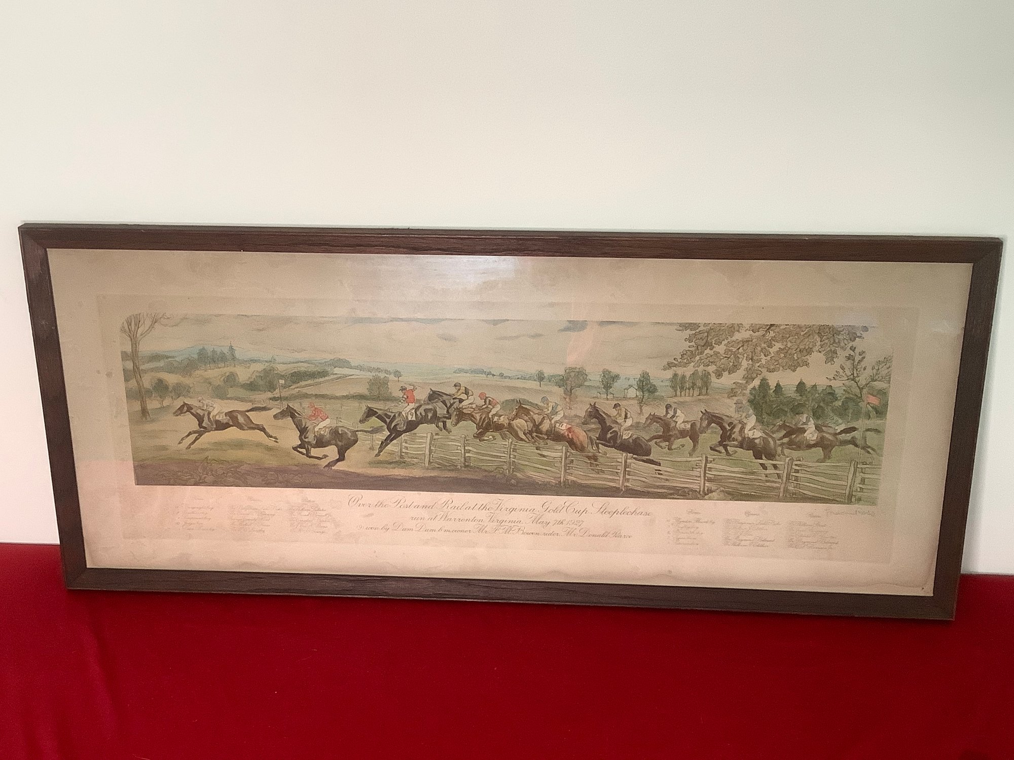 OVER THE POST AND RAIL AT THE VIRGINIA GOLD CUP PRINT #1886172 ...