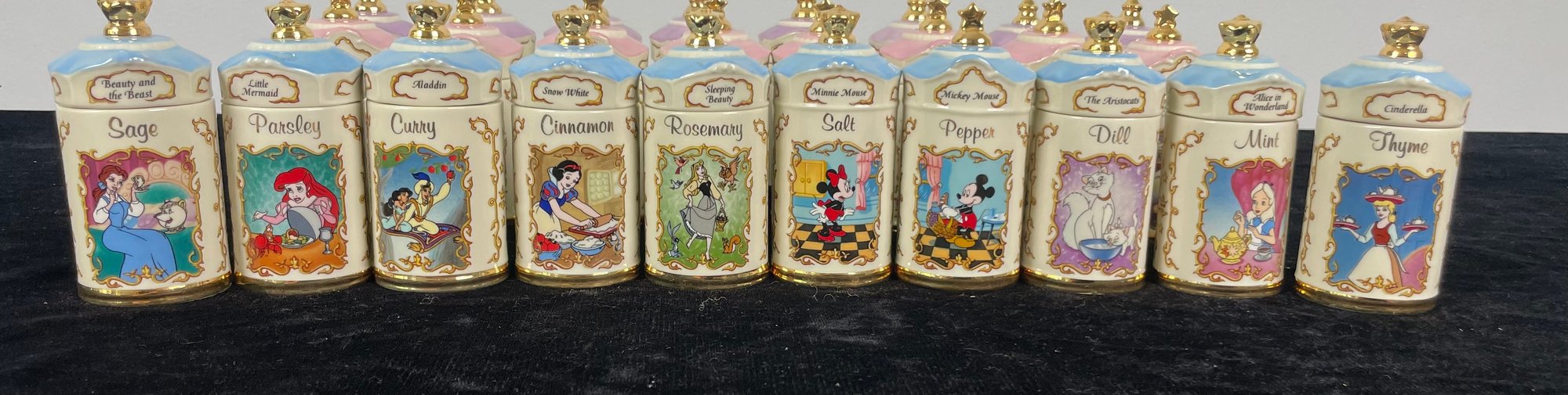 Walt Disney Spice Jar Collection By Lenox #1937846 | Auctionninja.com