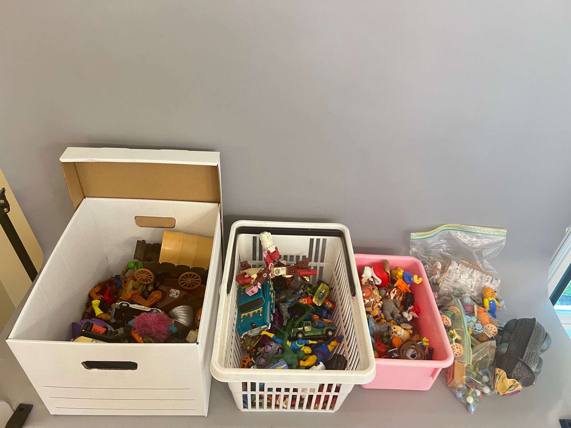 3 Bins Full Of Old Toys #40791421 | Auctionninja.com