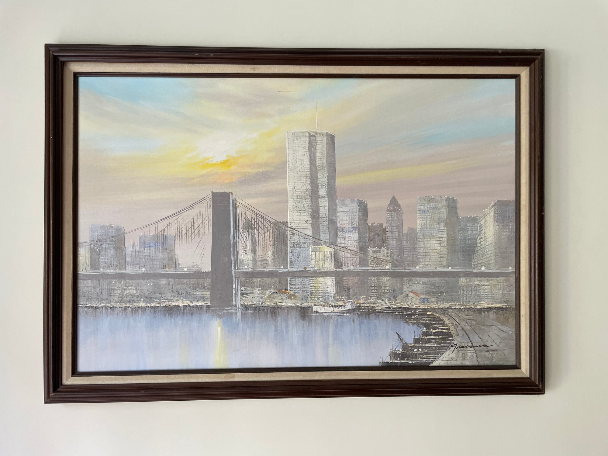 World Trade Center Art Print Of NYC In Frame #1937950 | Auctionninja.com