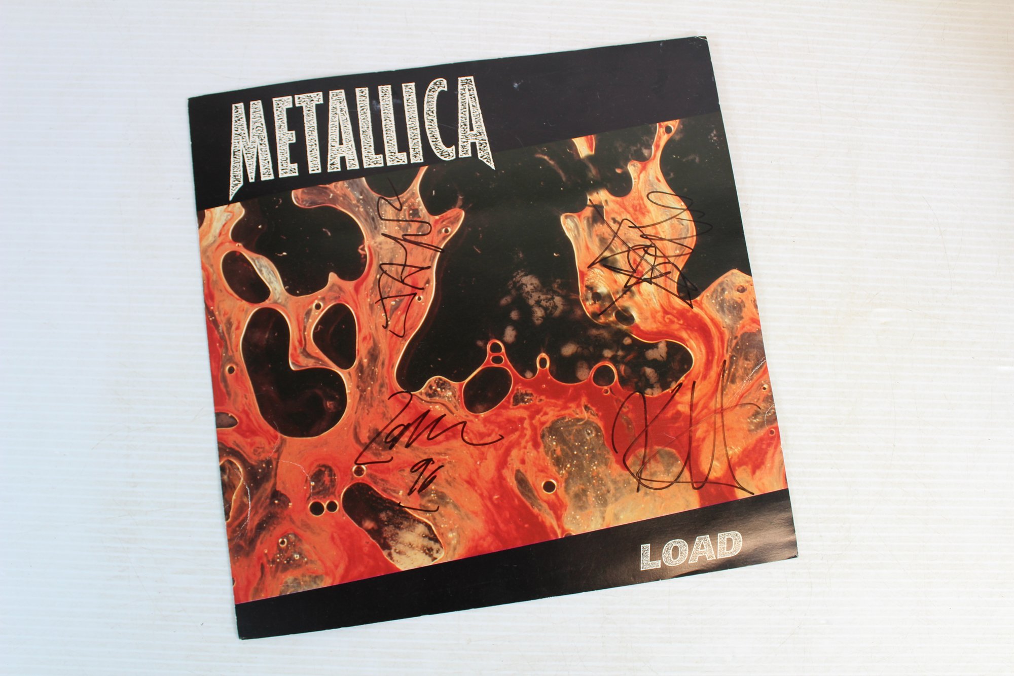 Autographed 1996 Metallica Load Album Promo Signed By James Hetfield ...