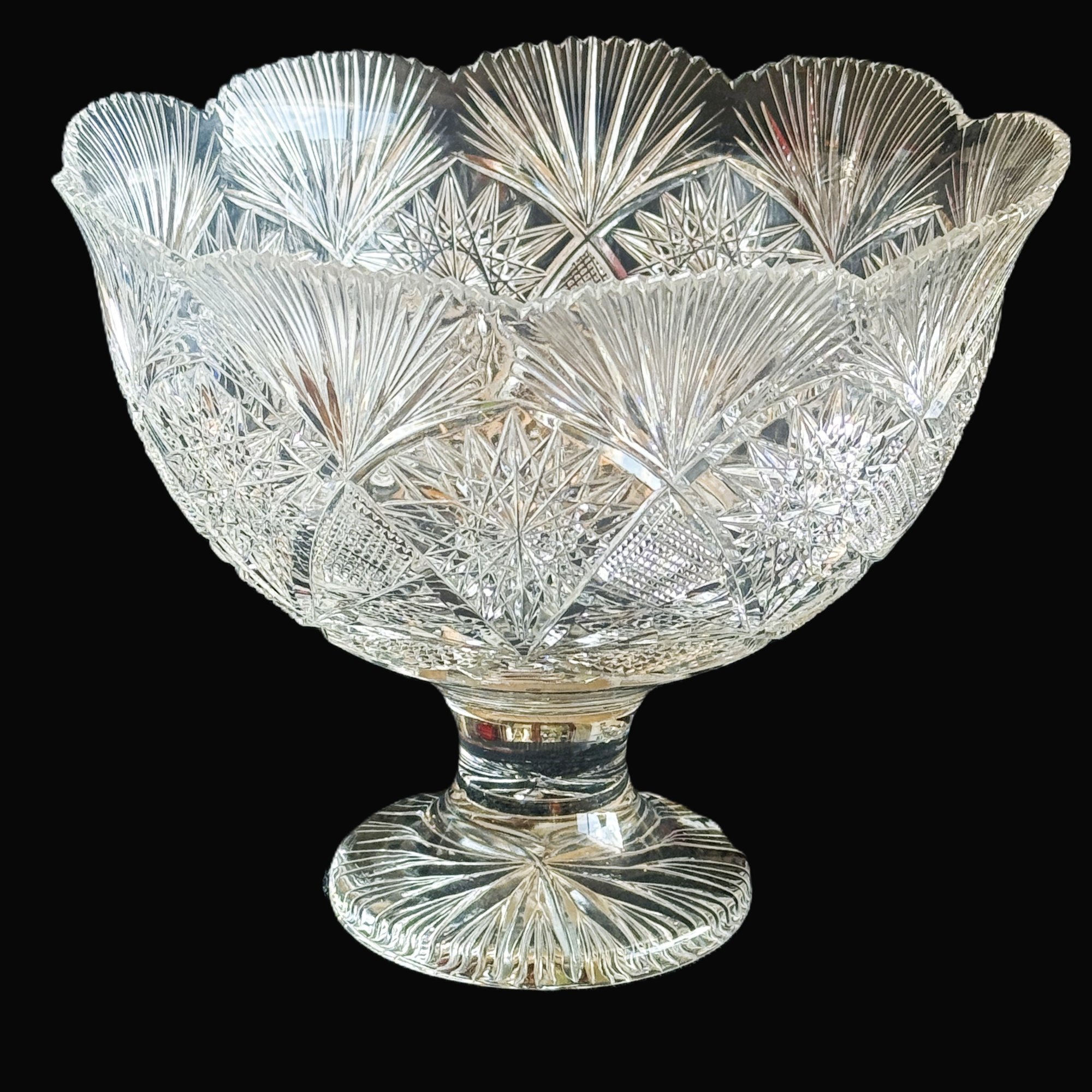 The Most Stunning Footed Fine Crystal Bowl You Will Ever See! #2258377 ...