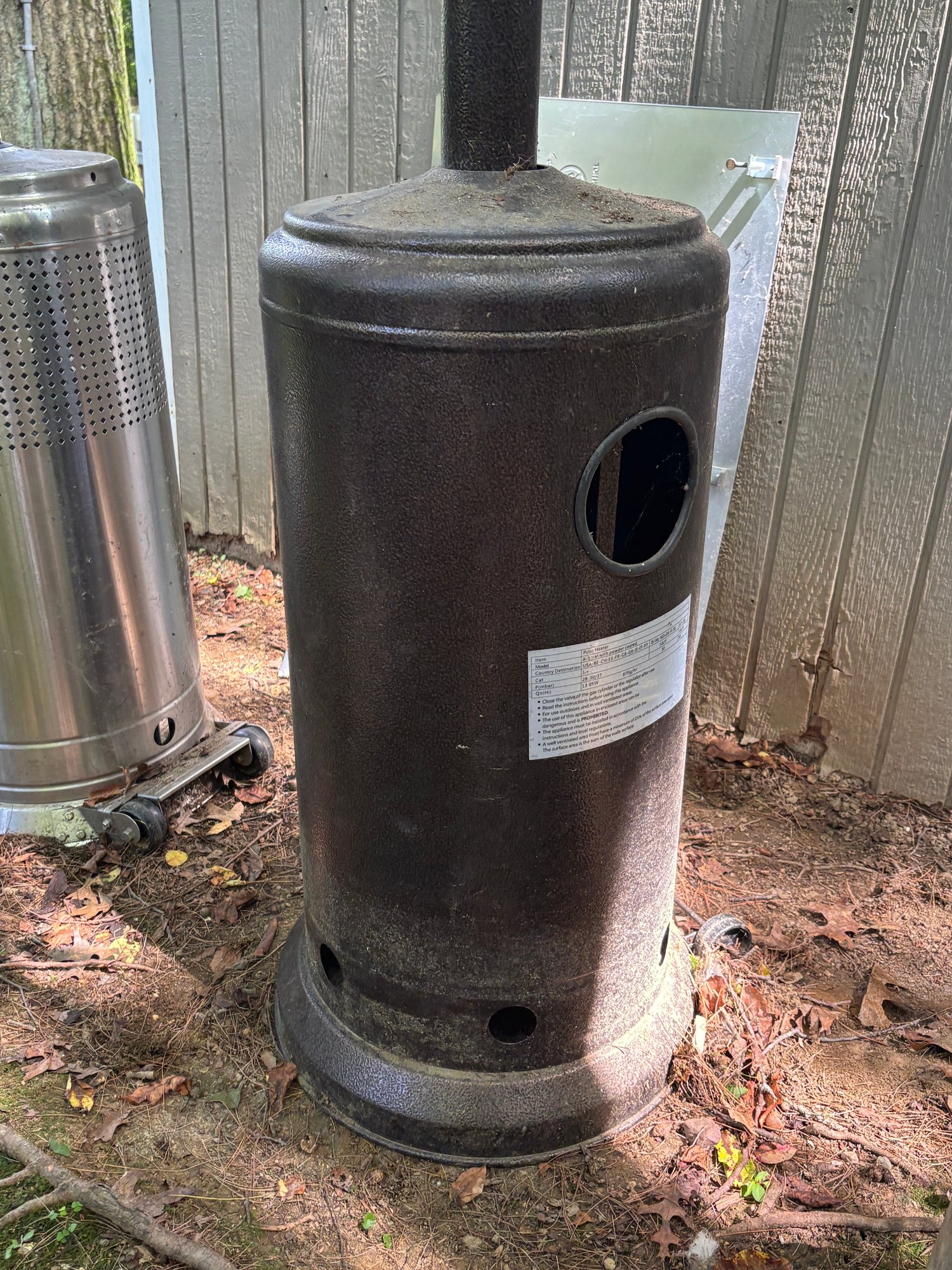 Sunnyvale & Fire Sense Propane Patio Heaters Set Of 2 W/ 3 Full Tanks ...