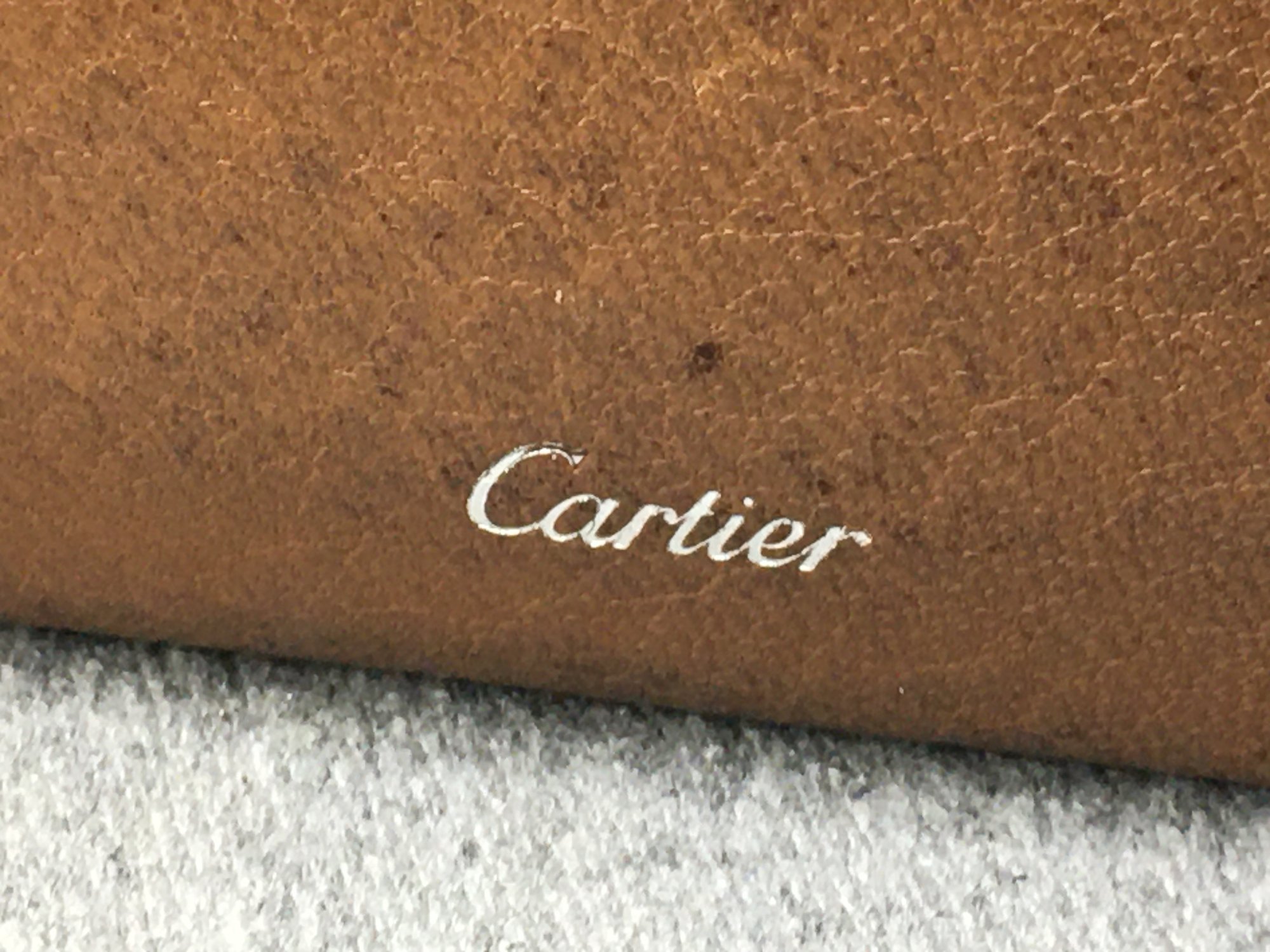 Fabulous Authentic Brown Leather CARTIER Long Wallet - Lots Of Room ...