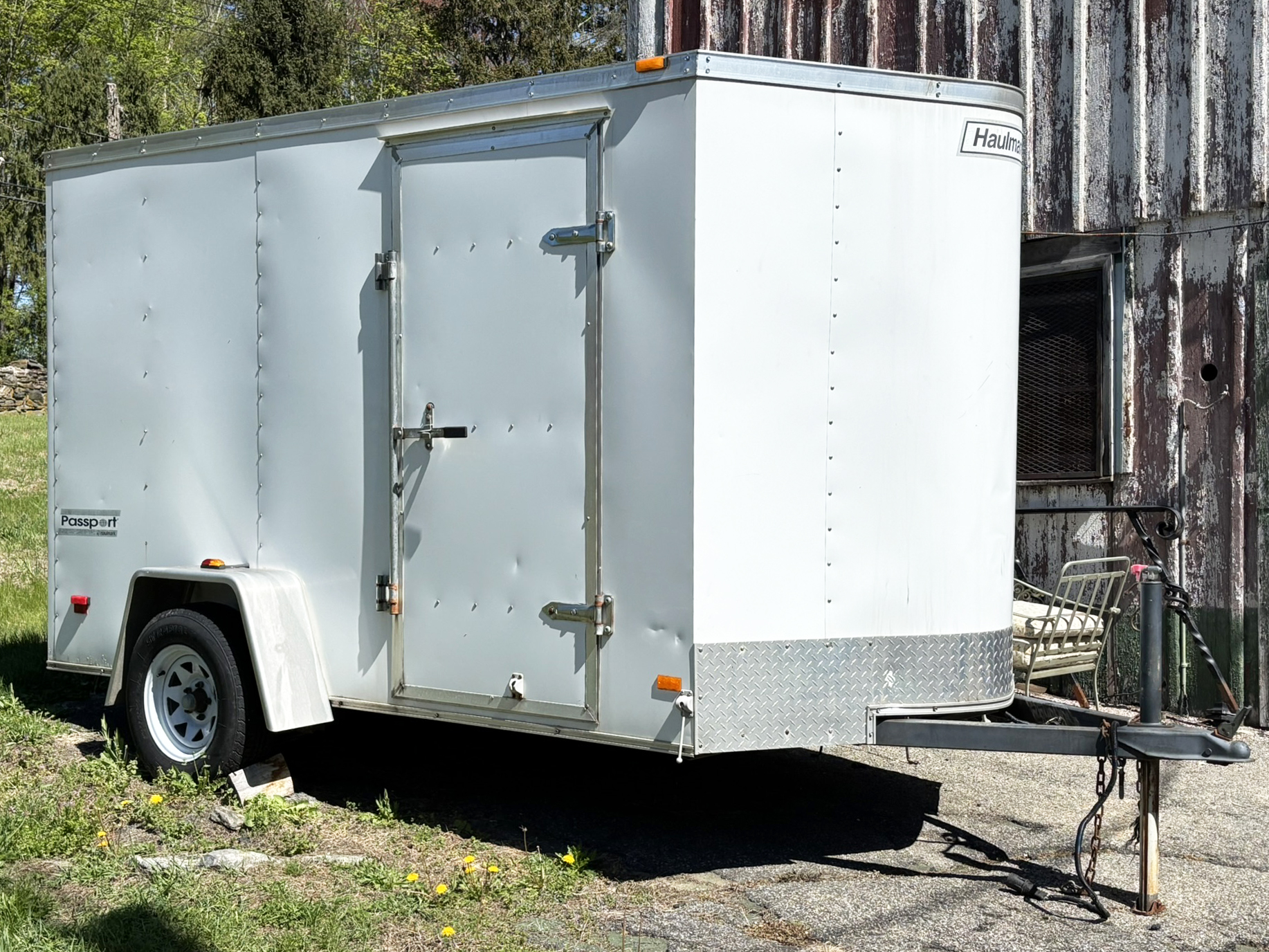 A Haulmark 12 Foot Box Trailer Plus Bullnose, 16 Feet To End Of Sway ...