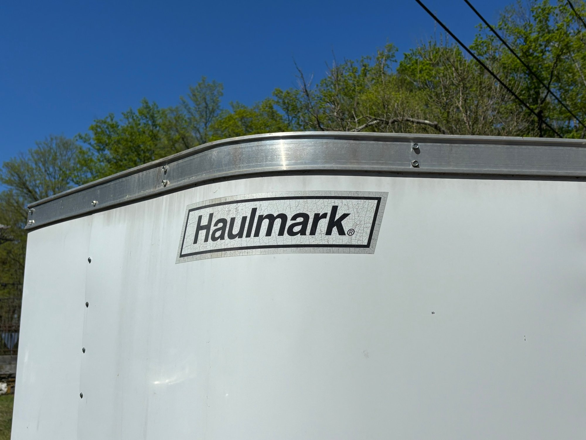 A Haulmark 12 Foot Box Trailer Plus Bullnose, 16 Feet To End Of Sway ...