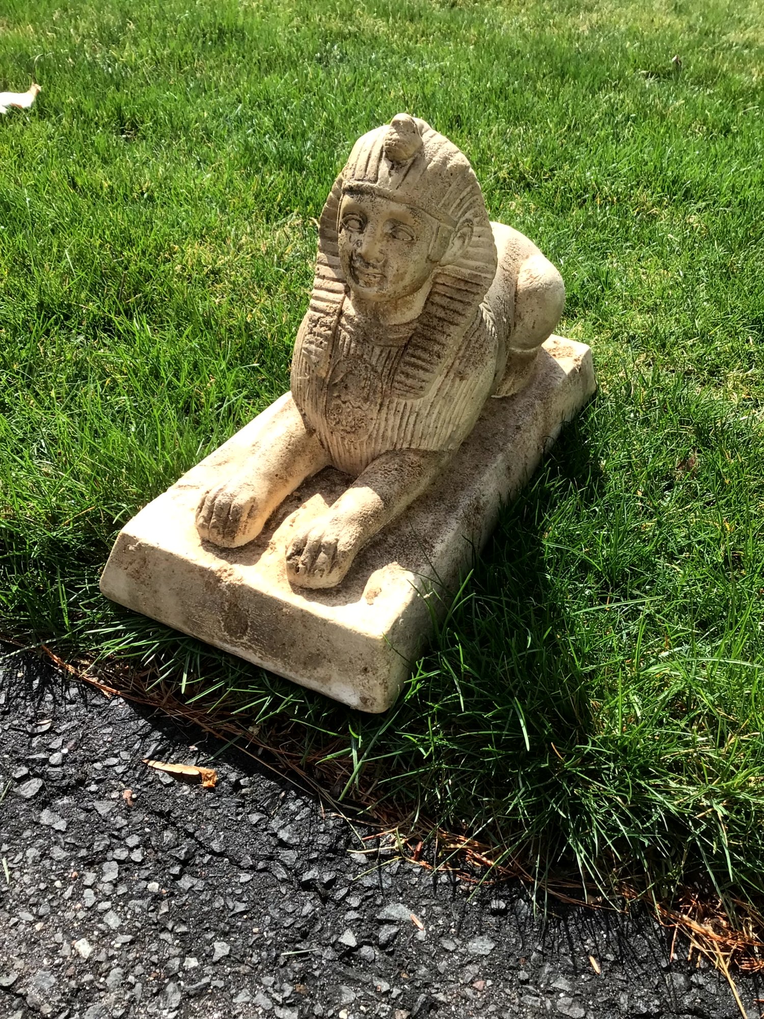 Sphinx Garden Concrete Statue #2101839 | Auctionninja.com