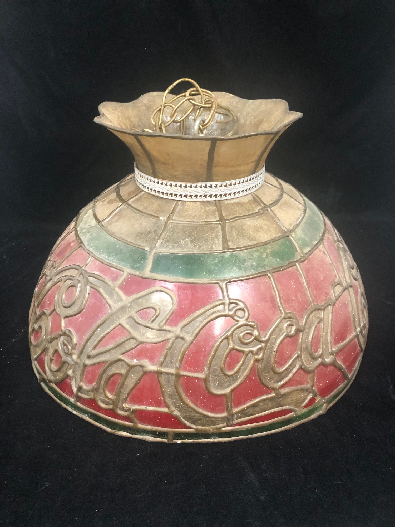 Antique Coca-Cola Hanging Light Fixture #1914913 | Auctionninja.com