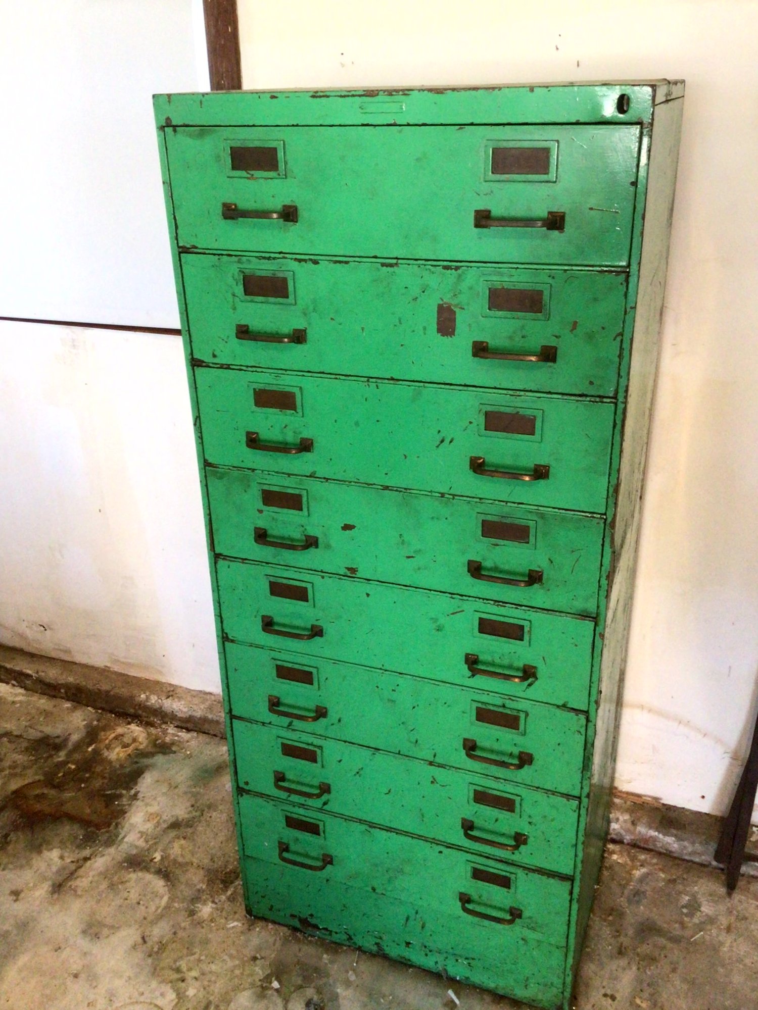 Large Vintage Metal Storage Drawers #2101865 | Auctionninja.com