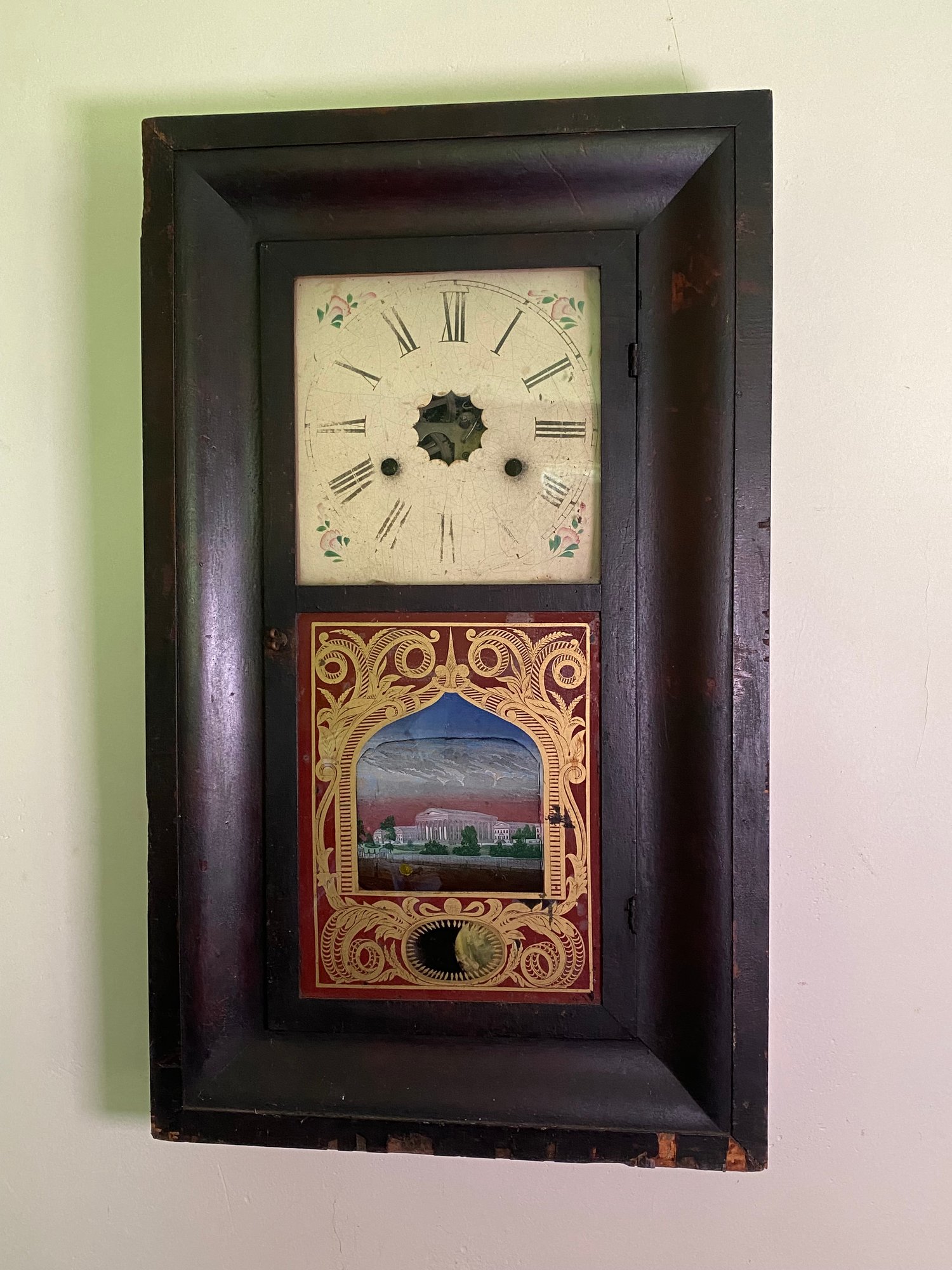 Antique Clock Jerome Co 16x4x26 New Haven Ct Thirty Hour #1930934 ...