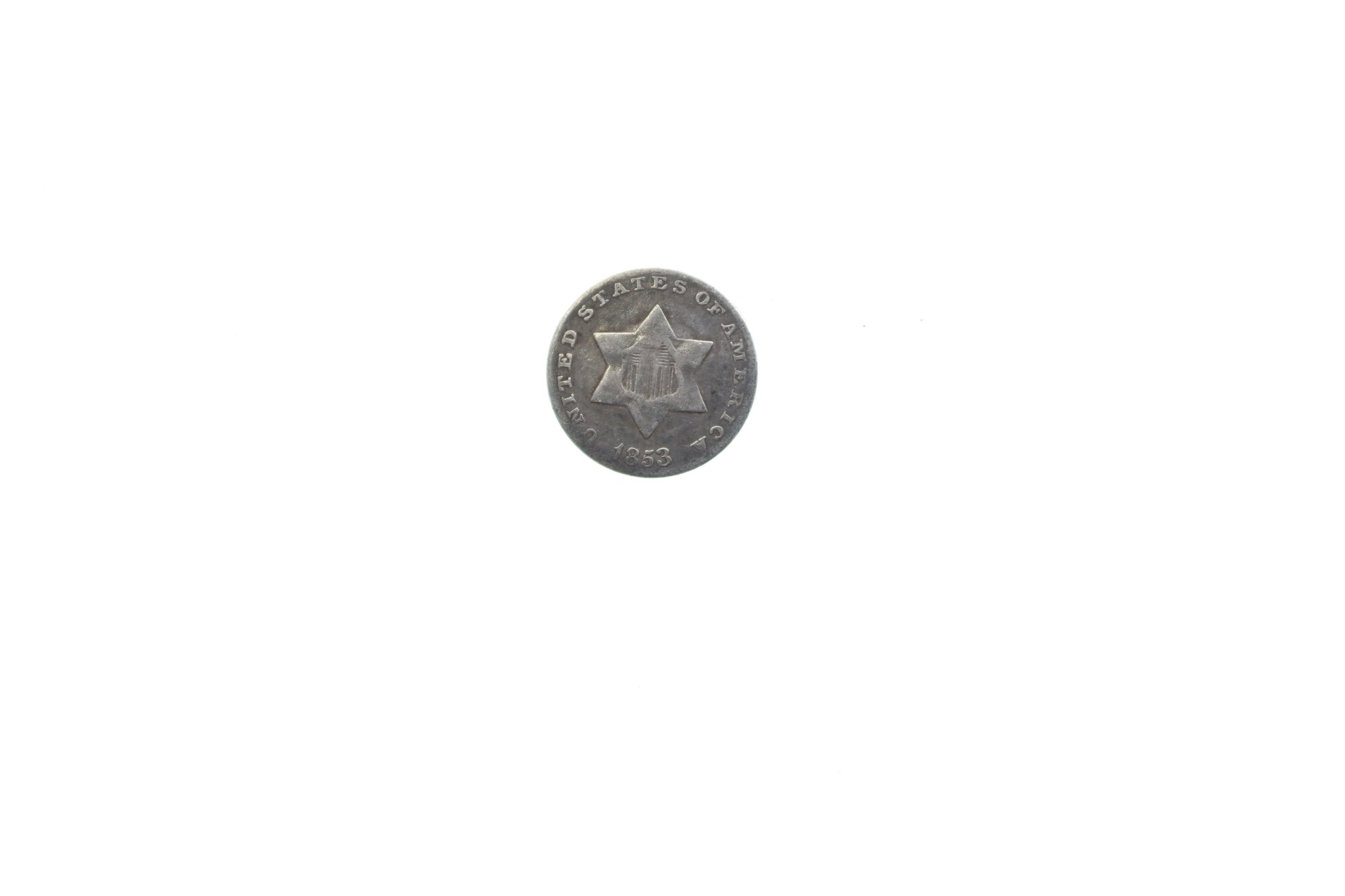 1853 Silver 3 Cent Coin #2062479 | Auctionninja.com