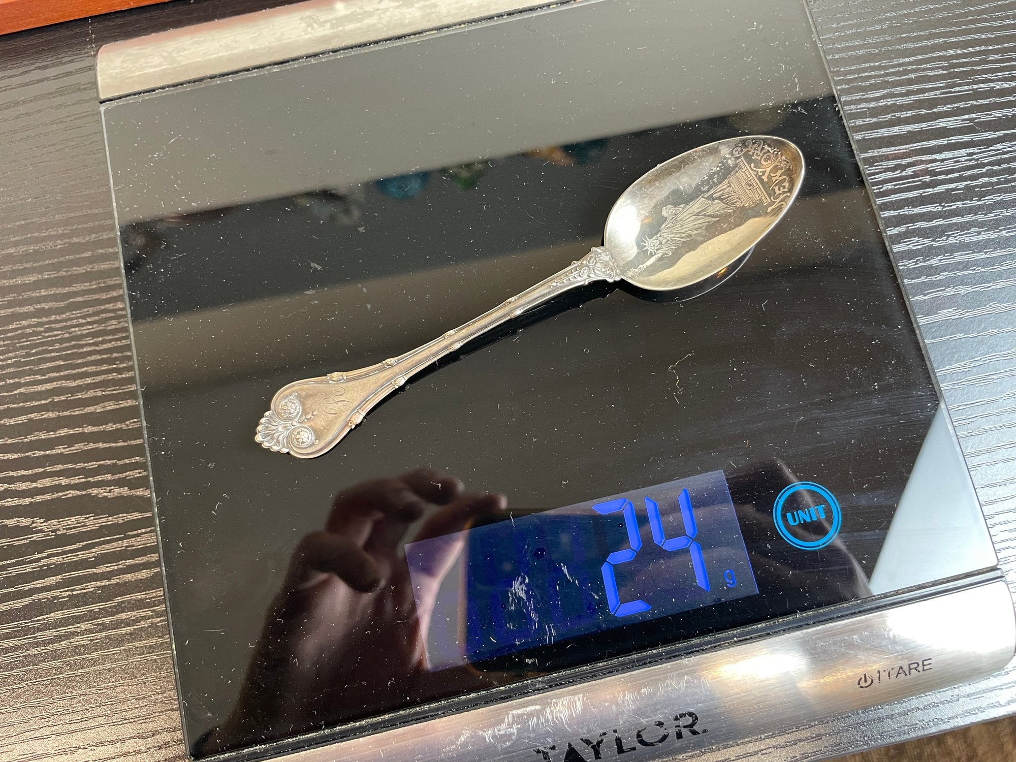 Antique STERLING SILVER New York Statue Of Liberty Souvenir Spoon ...
