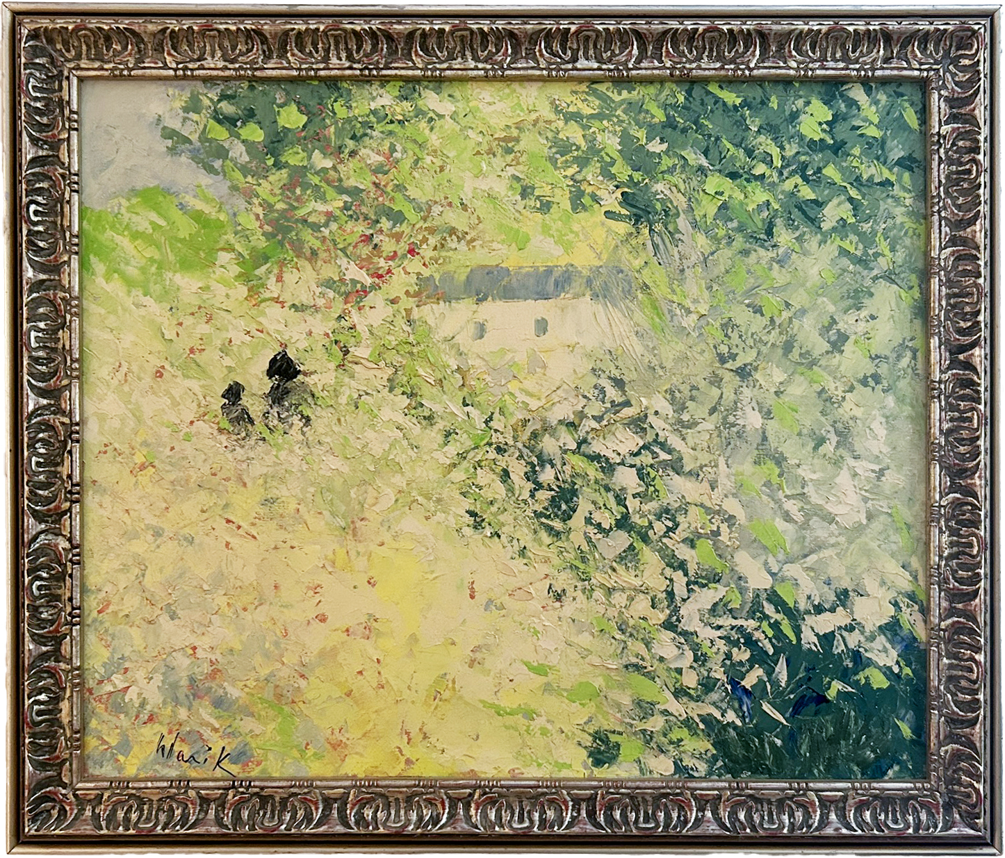 An Original Mid Century Impressionist Style Oil On Canvas, Signed Wanik ...