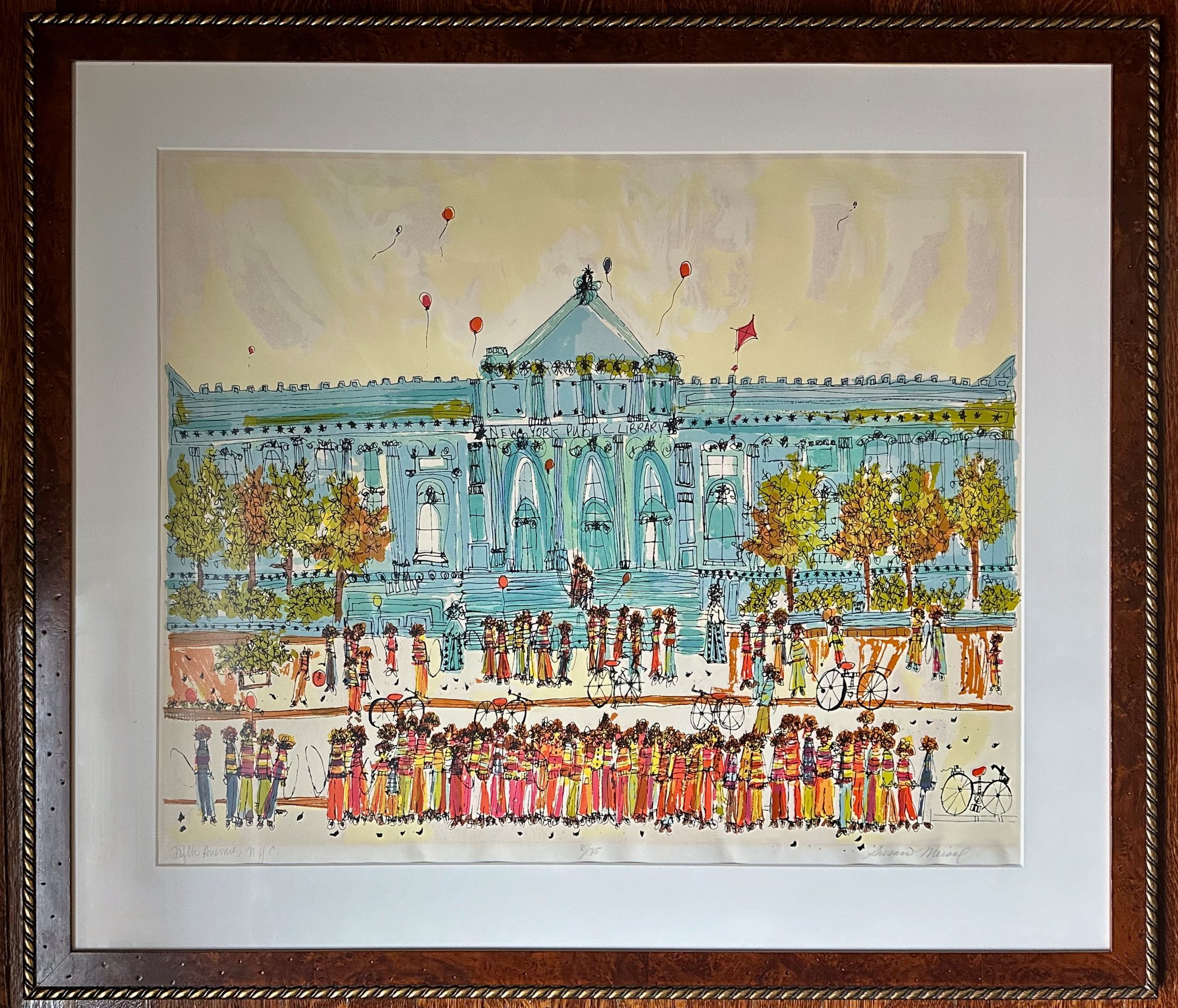 Susan Pear Meisel (American 1974) Limited Edition Print, "Fifth Avenue ...