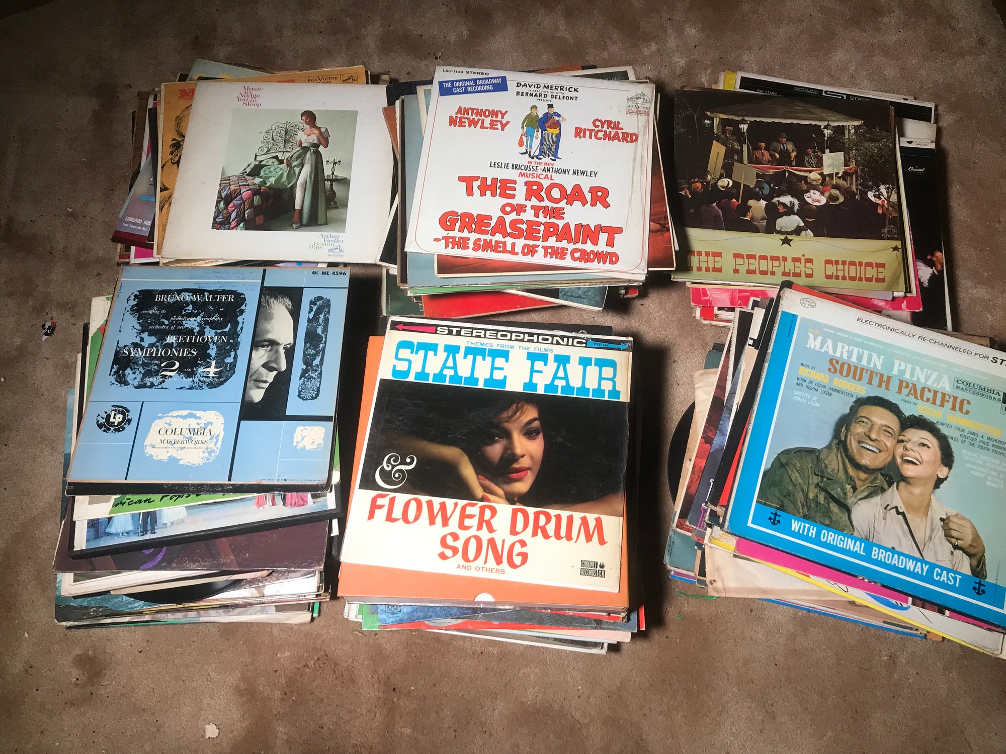 Approximately 100 Vintage Records - Show Tunes - Comedy - And Many More ...