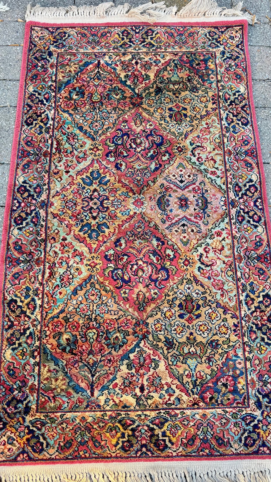 A Vintage Karastan Panel Kirman 2'10" X 5' #2211740 | Auctionninja.com