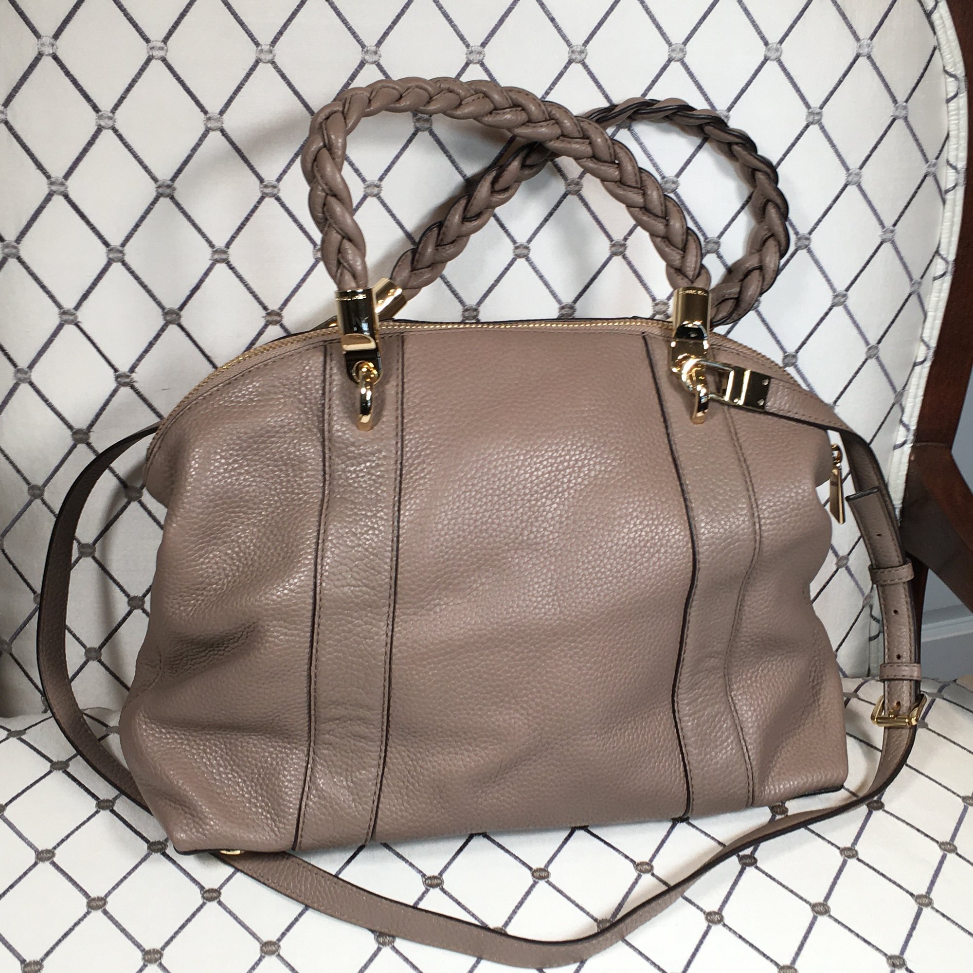 Brand New MICHAEL KORS Leather Handbag - $398 Price Tag - Style Name Is ...