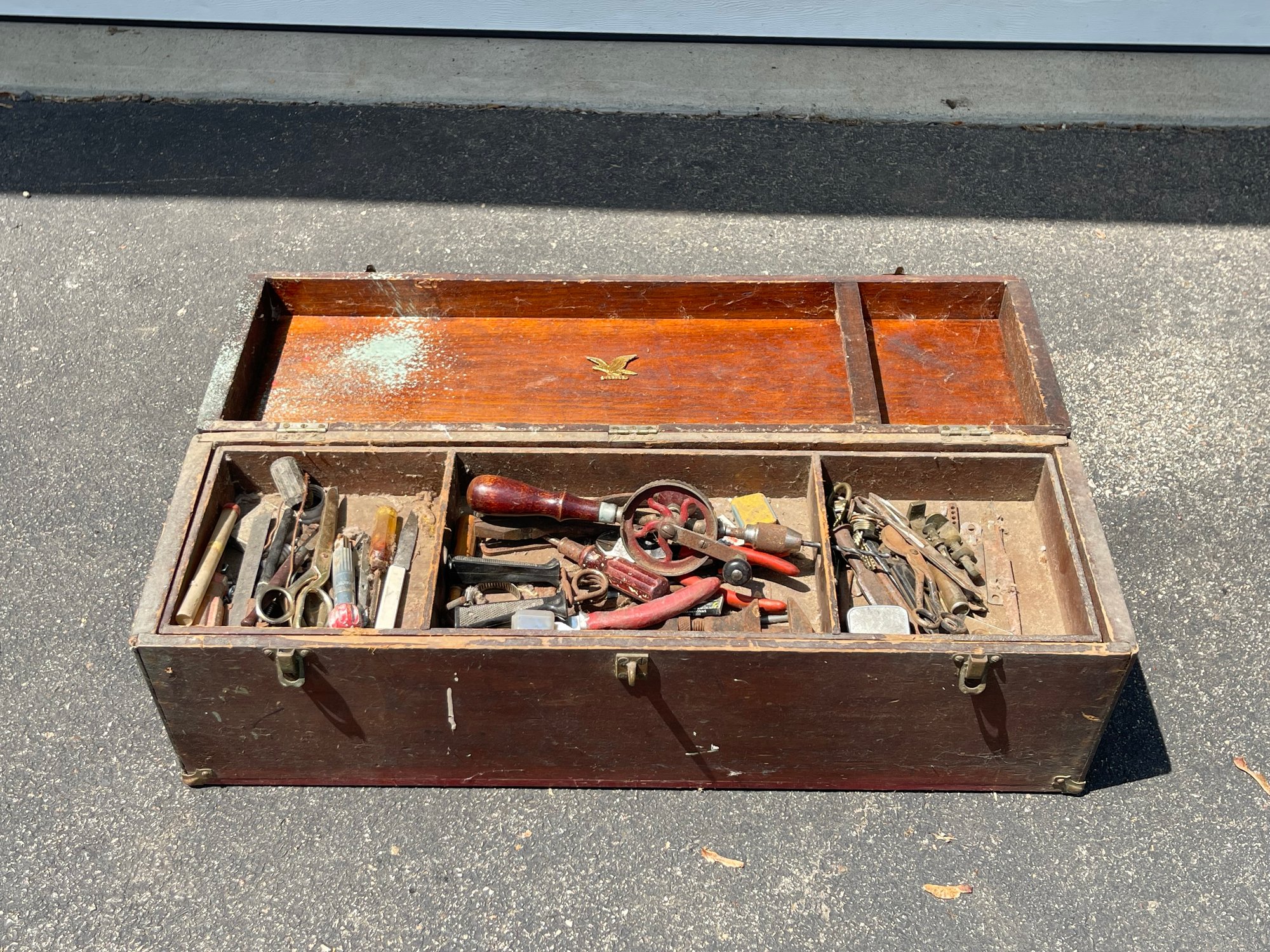 Wood Tool Box Full Of Tools #40729098 | Auctionninja.com