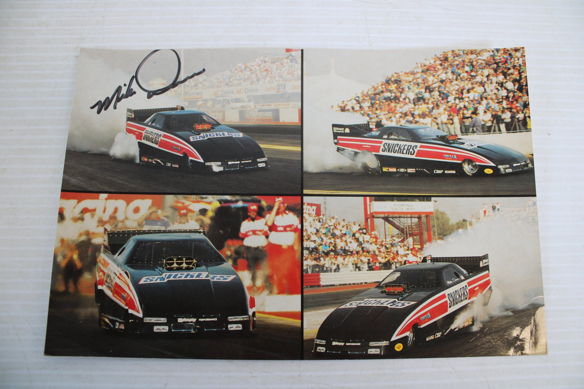 6x9 Photograph Snickers Circle A Racing Live Autograph By Driver Mike ...