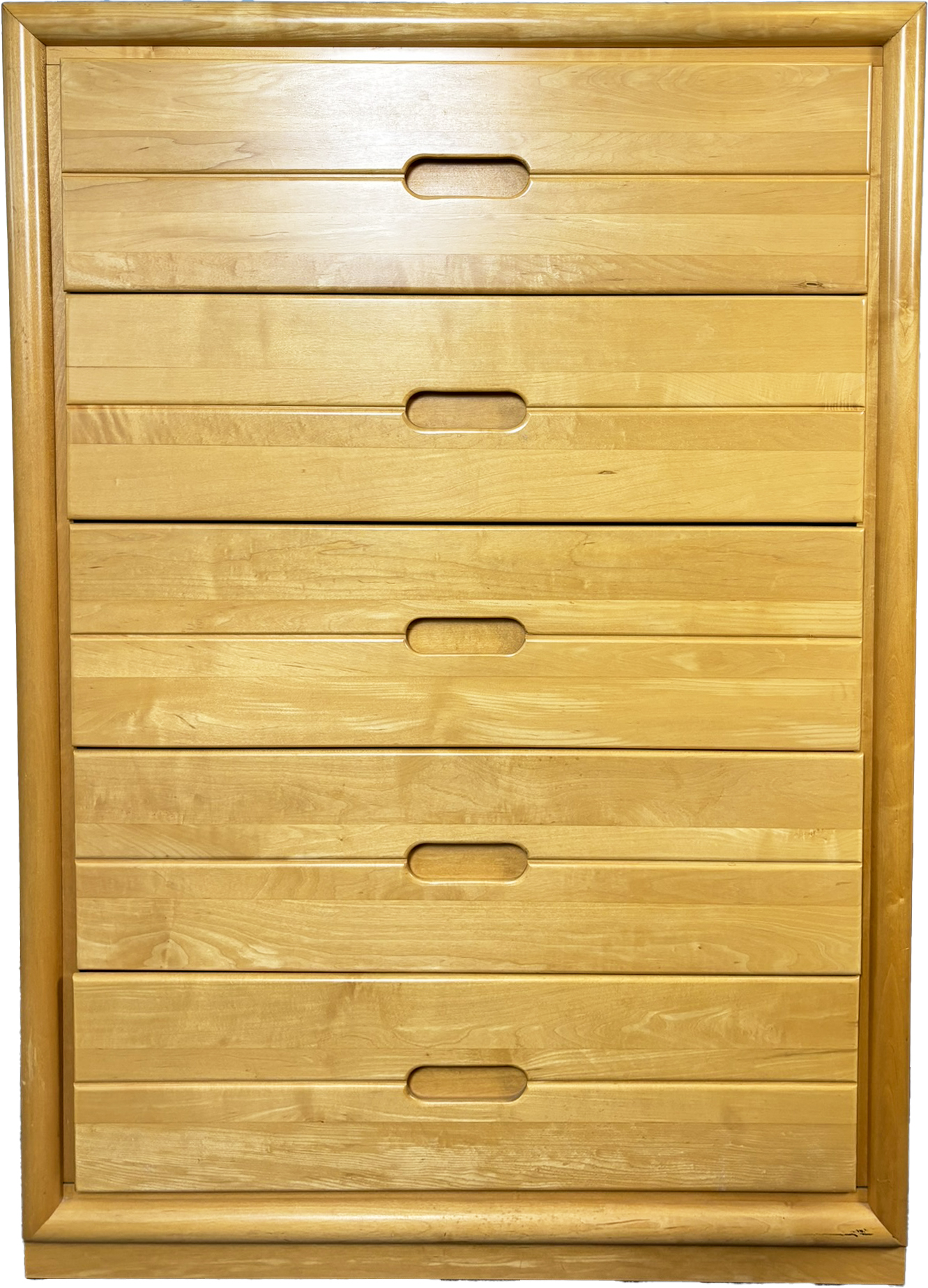 A Vintage Mid Century Modern Maple Chest Of Drawers By Dixie Furniture ...