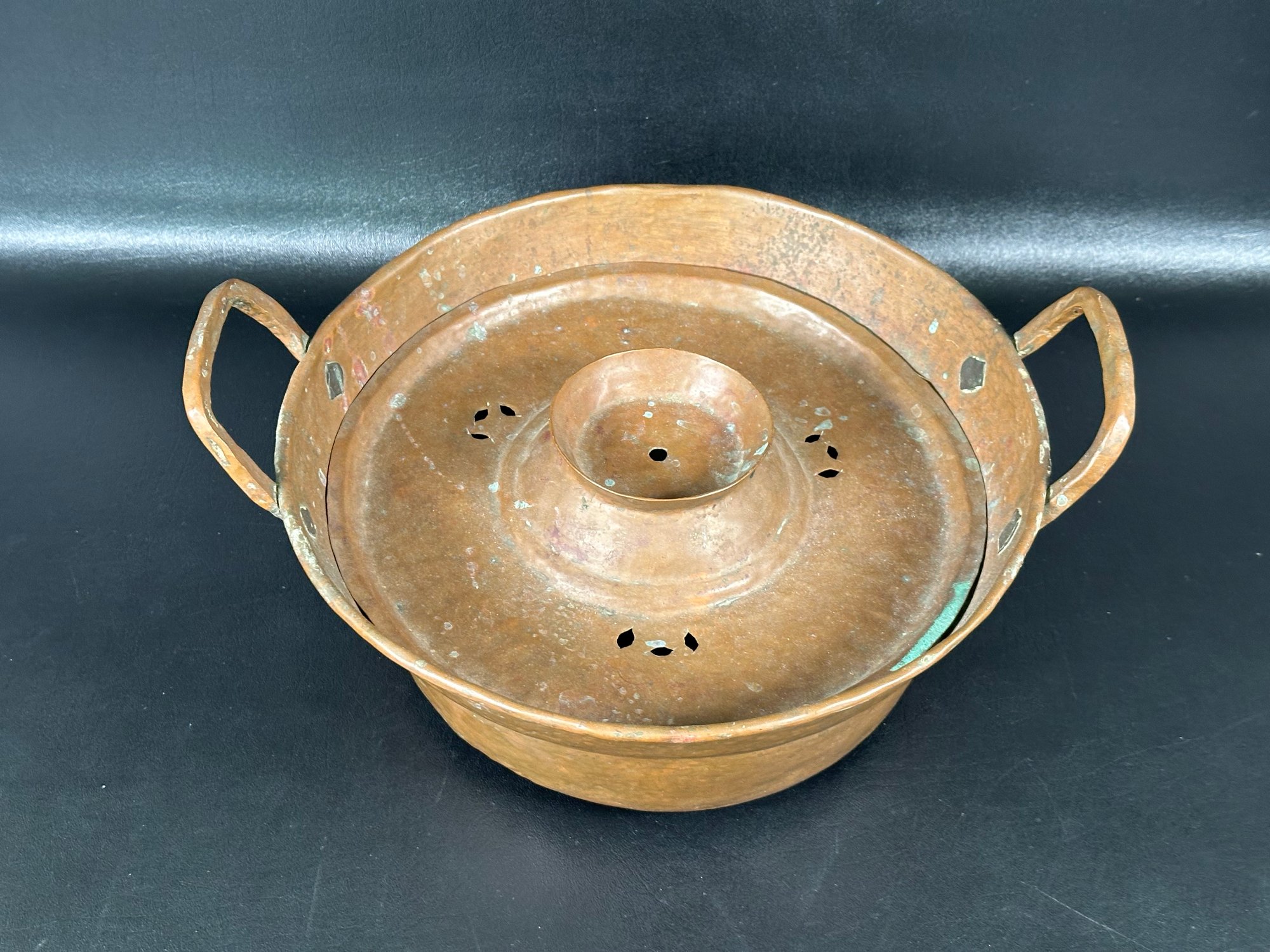 A Traditional Vintage Moroccan Hand-Washing Basin In Copper, Customary ...