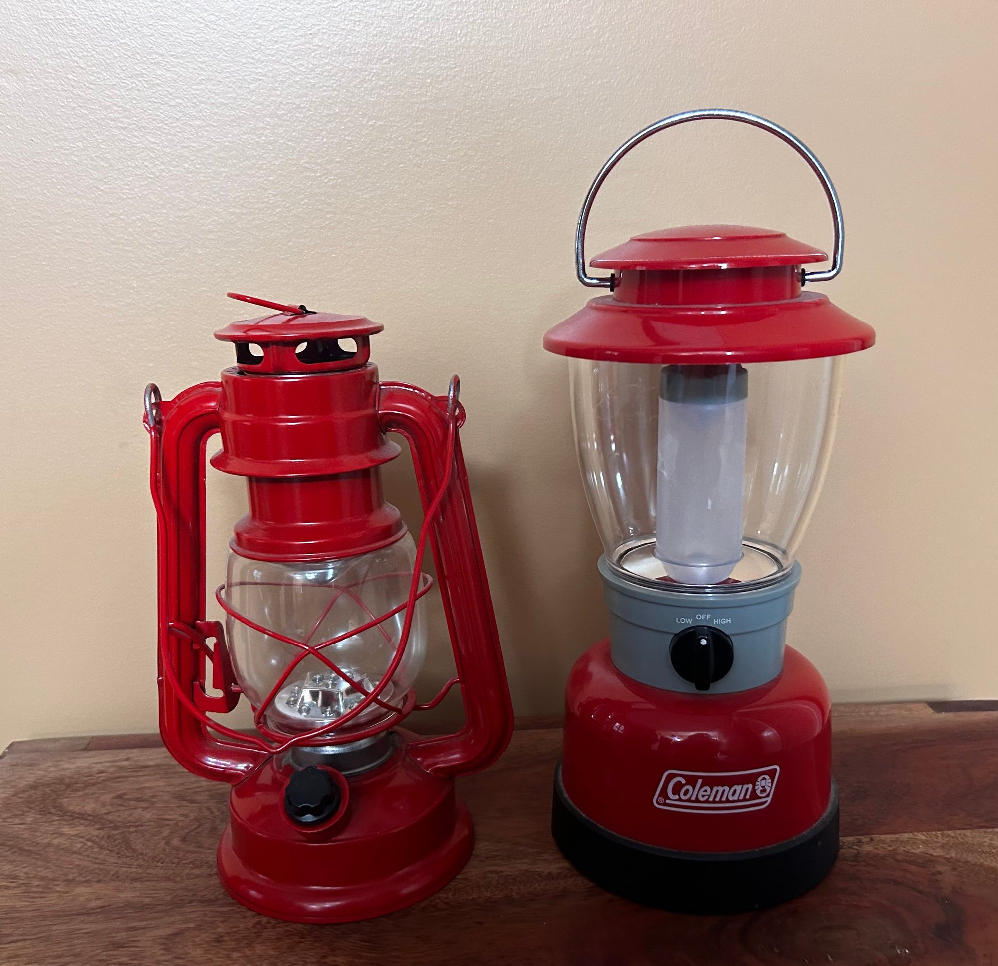Cute Set Of Two Red Lanterns By Coleman And The Gerson Co. Den #1920469 ...