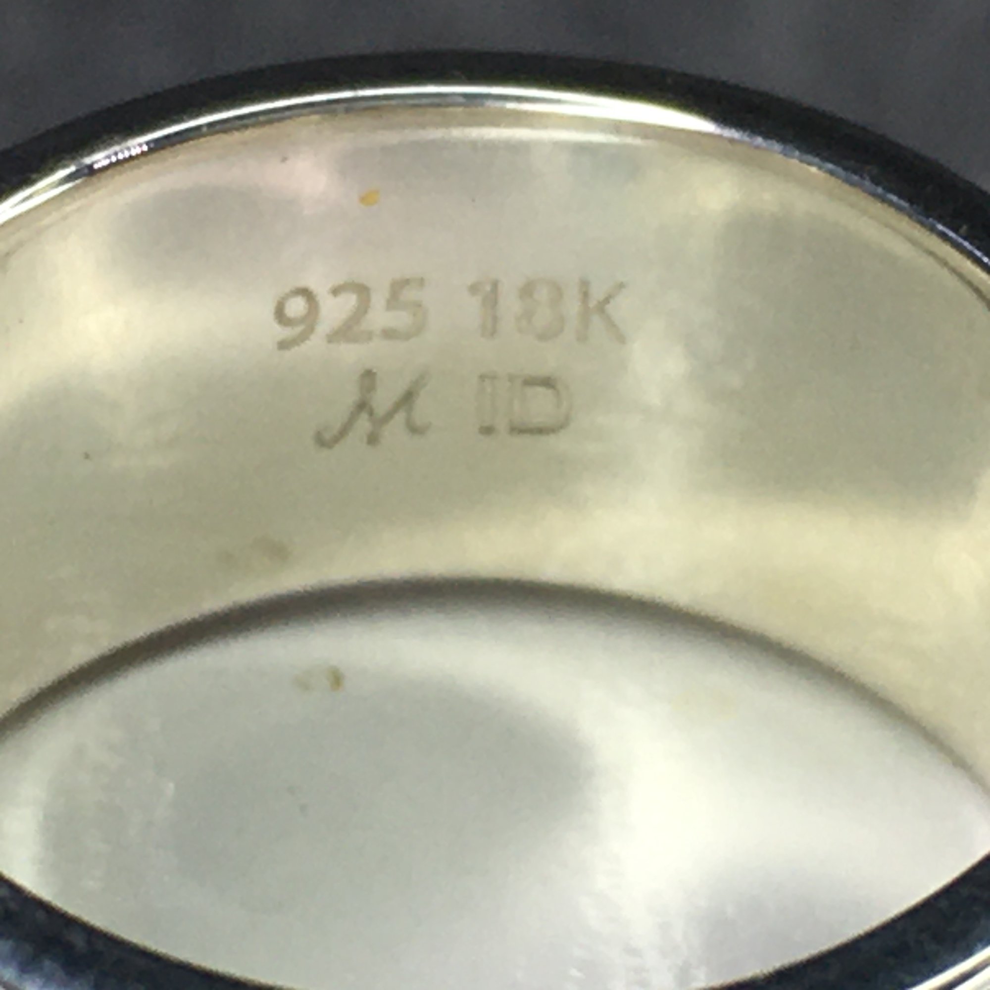 Beautiful Sterling Silver / 18K Ring - Please Contact Us For Size ...