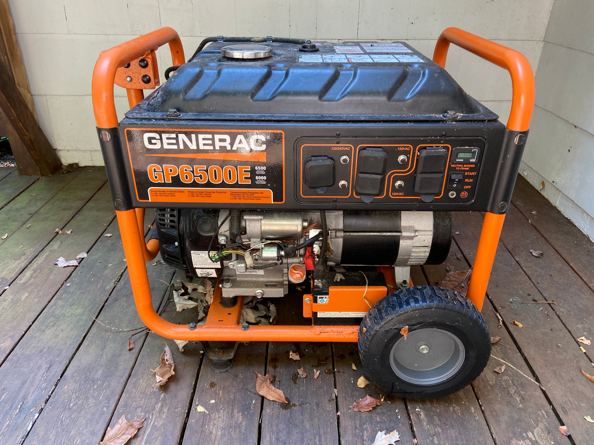 Generac GP 6500E Portable Generator #1944192 | Auctionninja.com