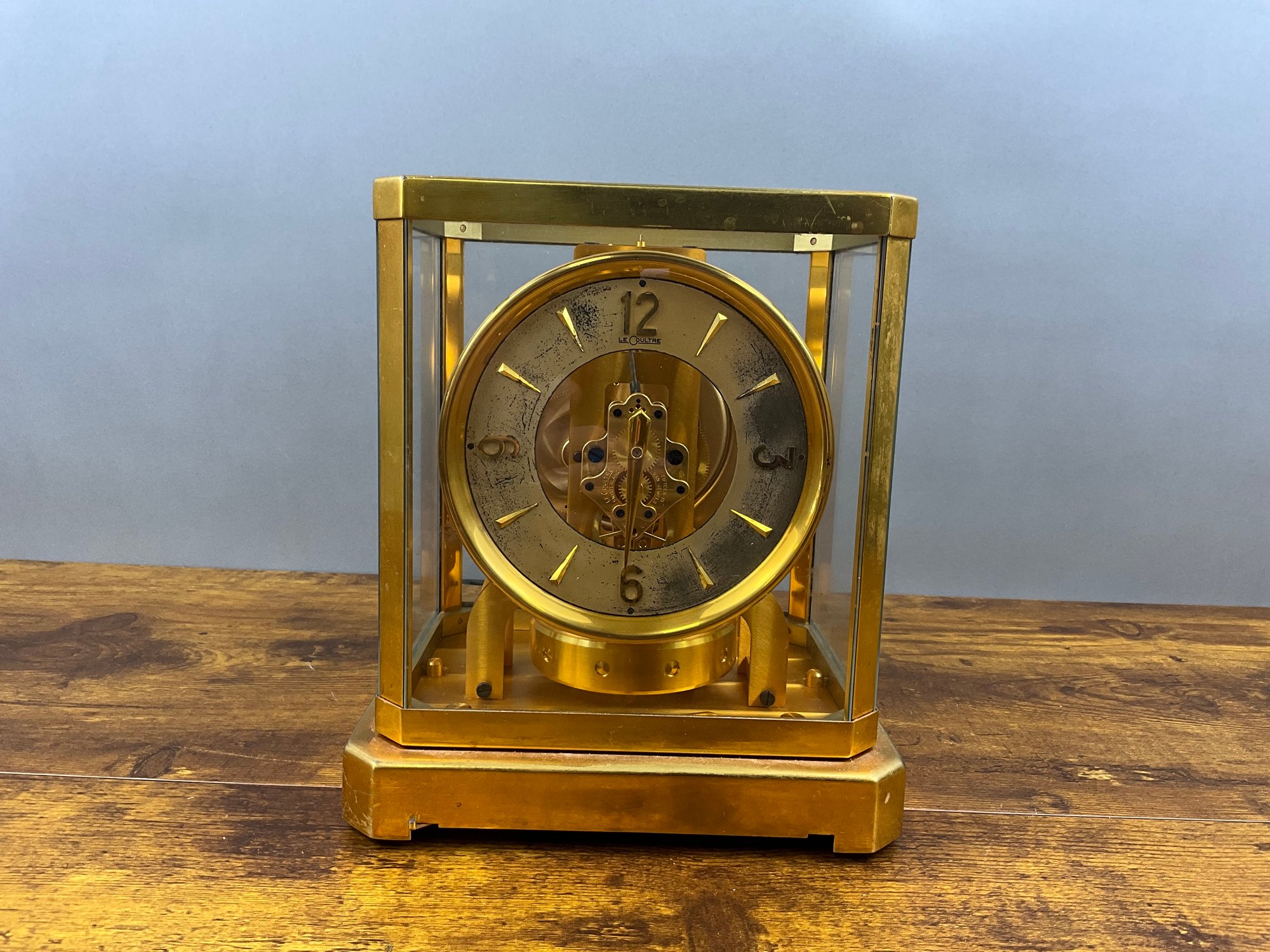 Vintage 1940's Jaeger LeCoultre Switzerland Atmos Desk Clock - Ref: TN ...