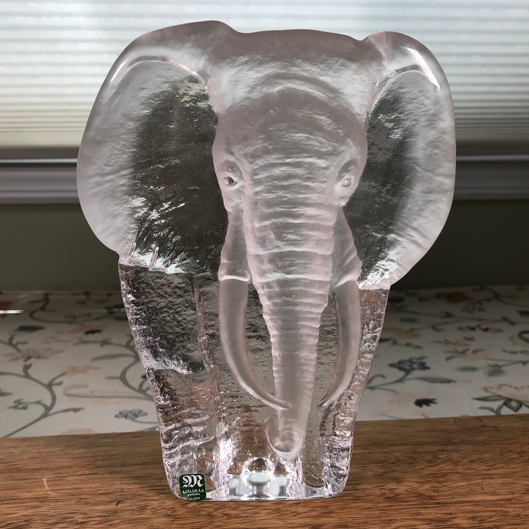 Stunning Large Crystal Elephant Sculpture By Maleras Sweden - Amazing ...