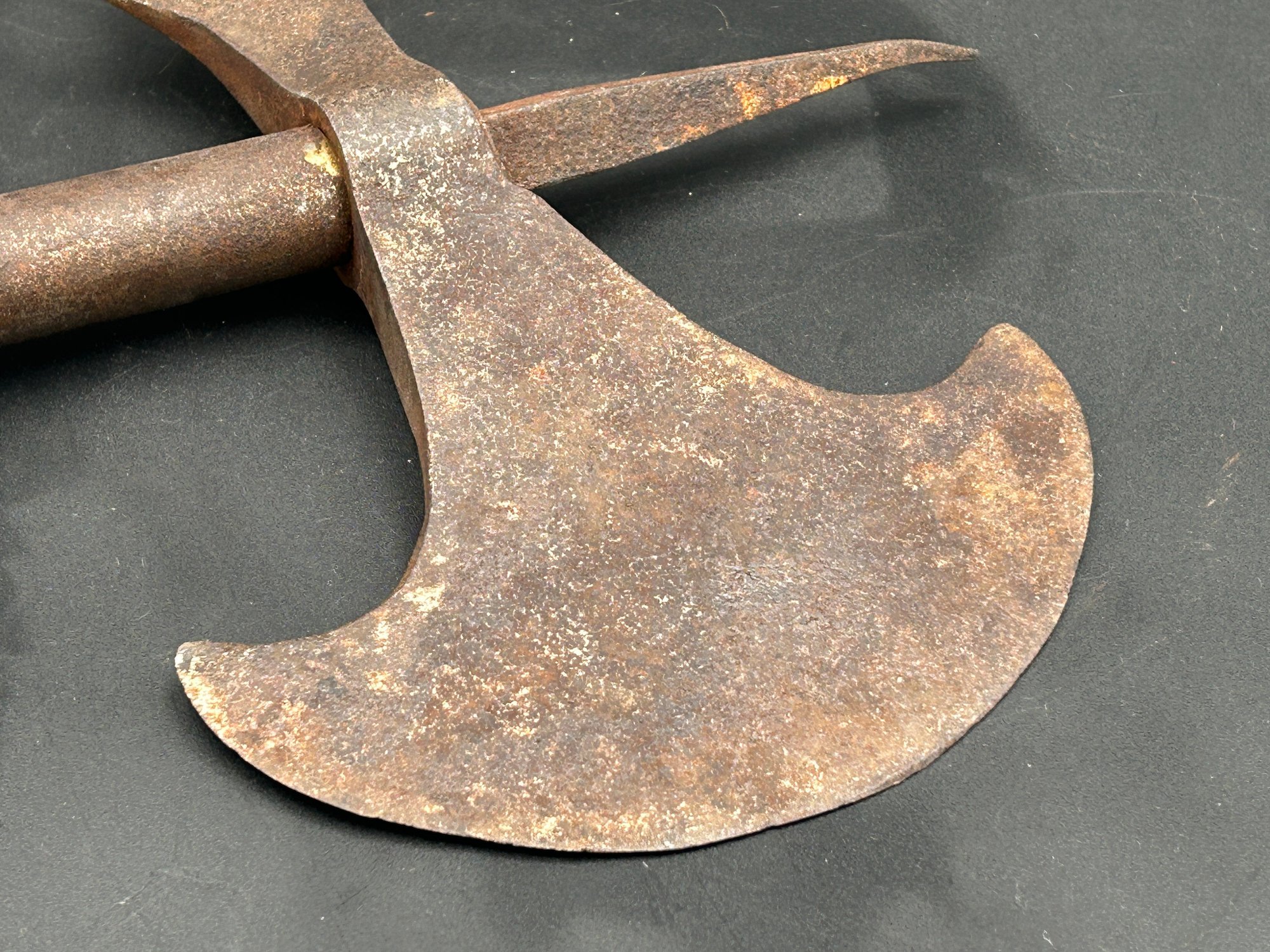 Antique Victorian Era Cast Iron Halberd Polearm Pole Axe Head #2252261 ...